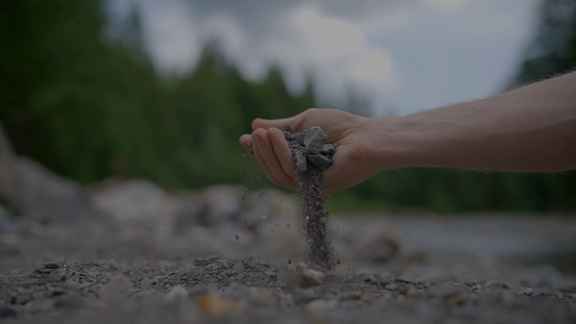 Person Touching Feeling Stones Rocks Stock Footage SBV-348416940 ...