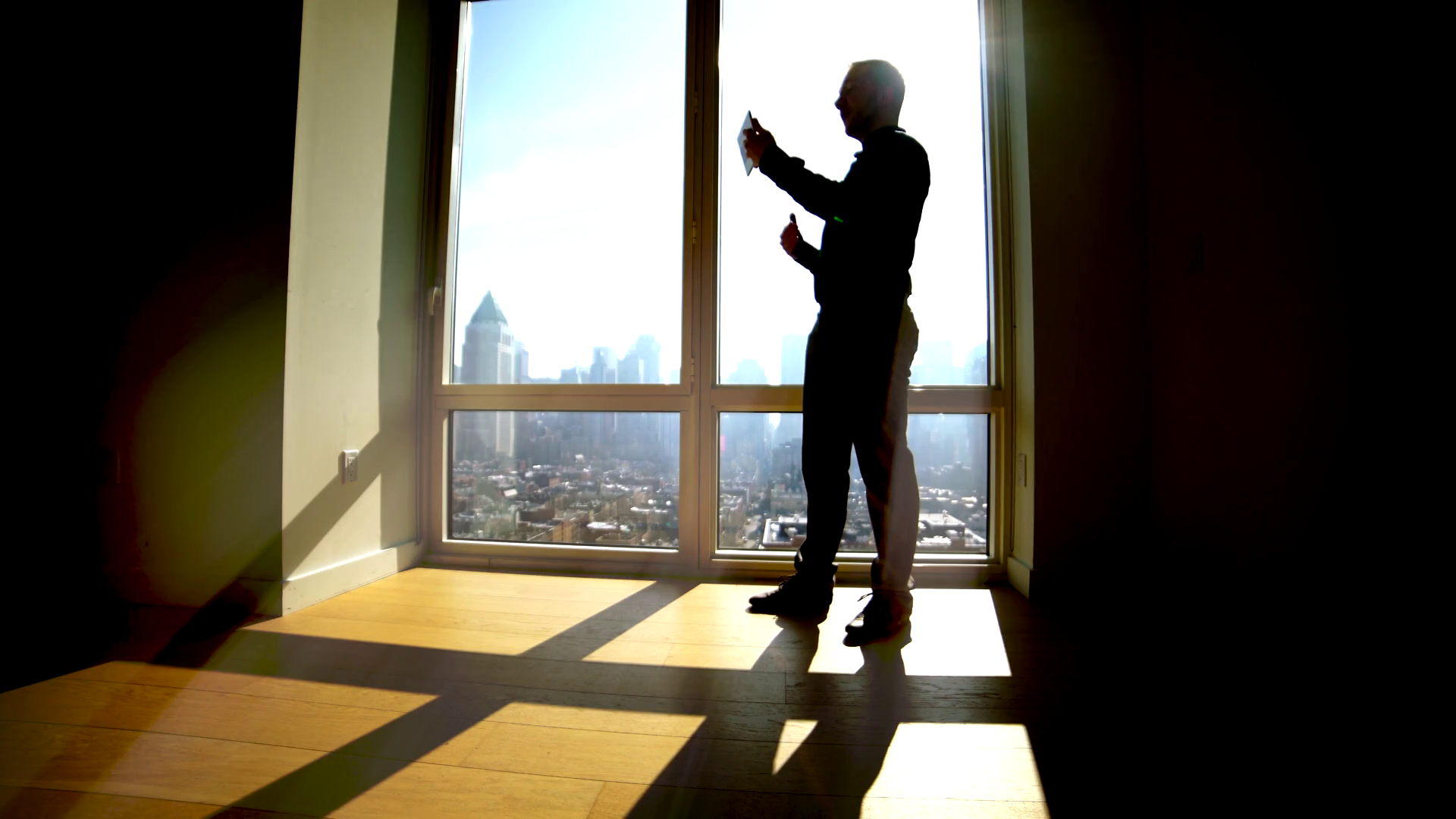 Young Successful Man Living In High Rise Stock Footage SBV-348462270 ...