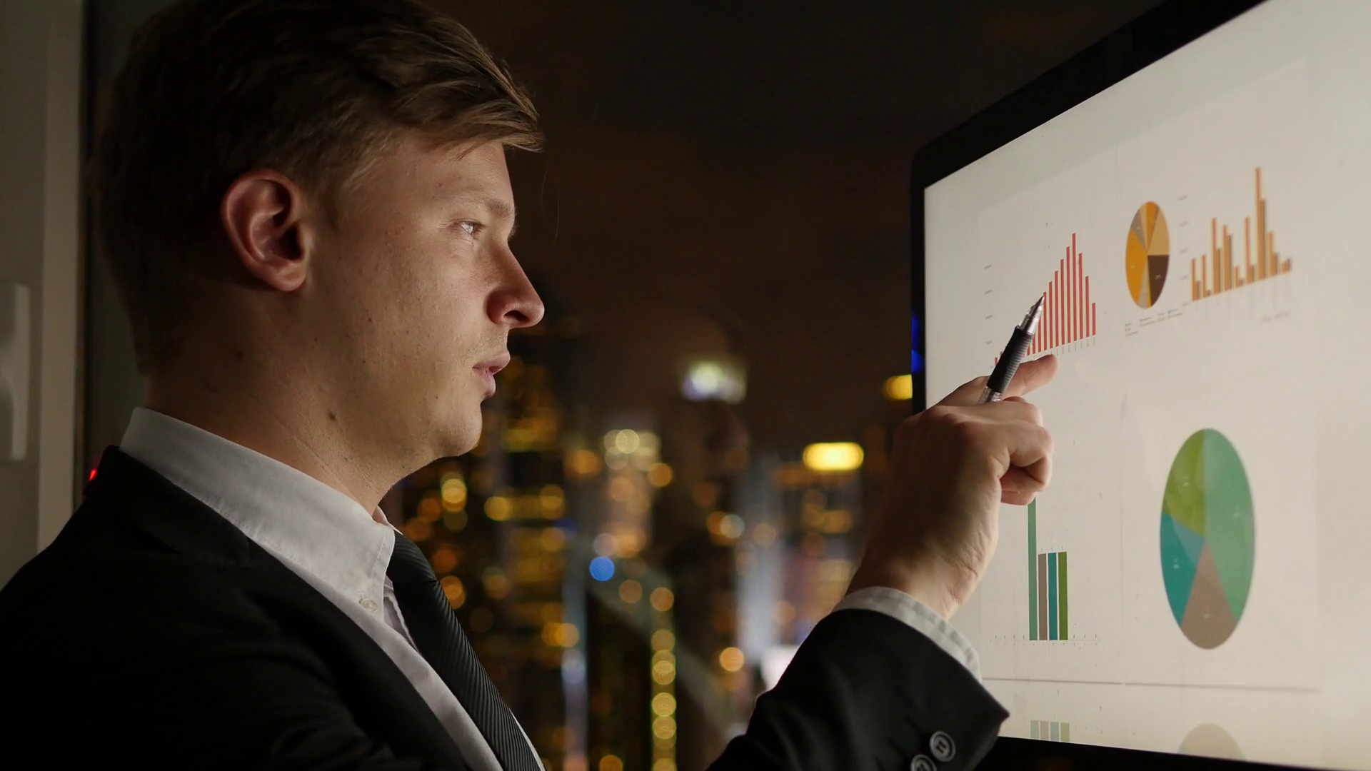 Professional Male Business Person Being Stock Footage SBV-348469245 ...