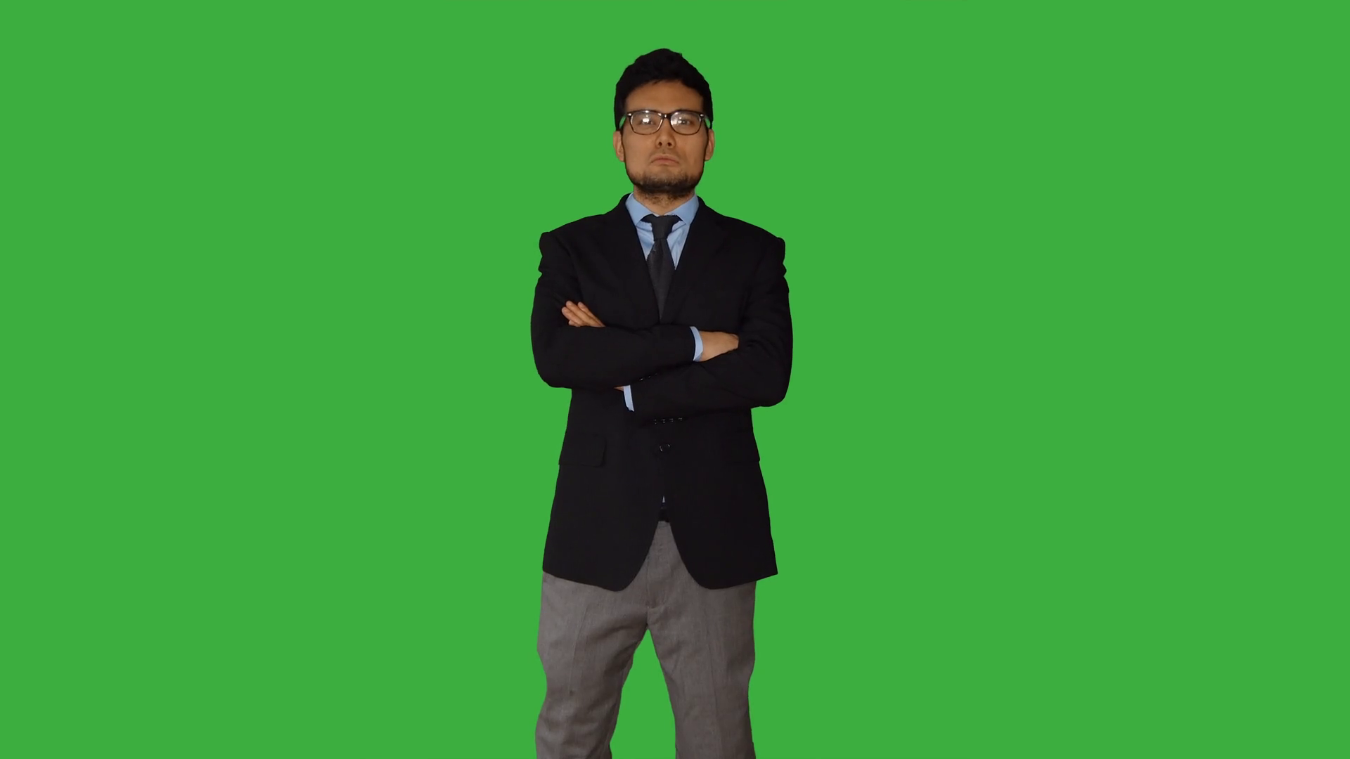 Businessman Talking Isolated On Green Screen Stock Footage SBV ...