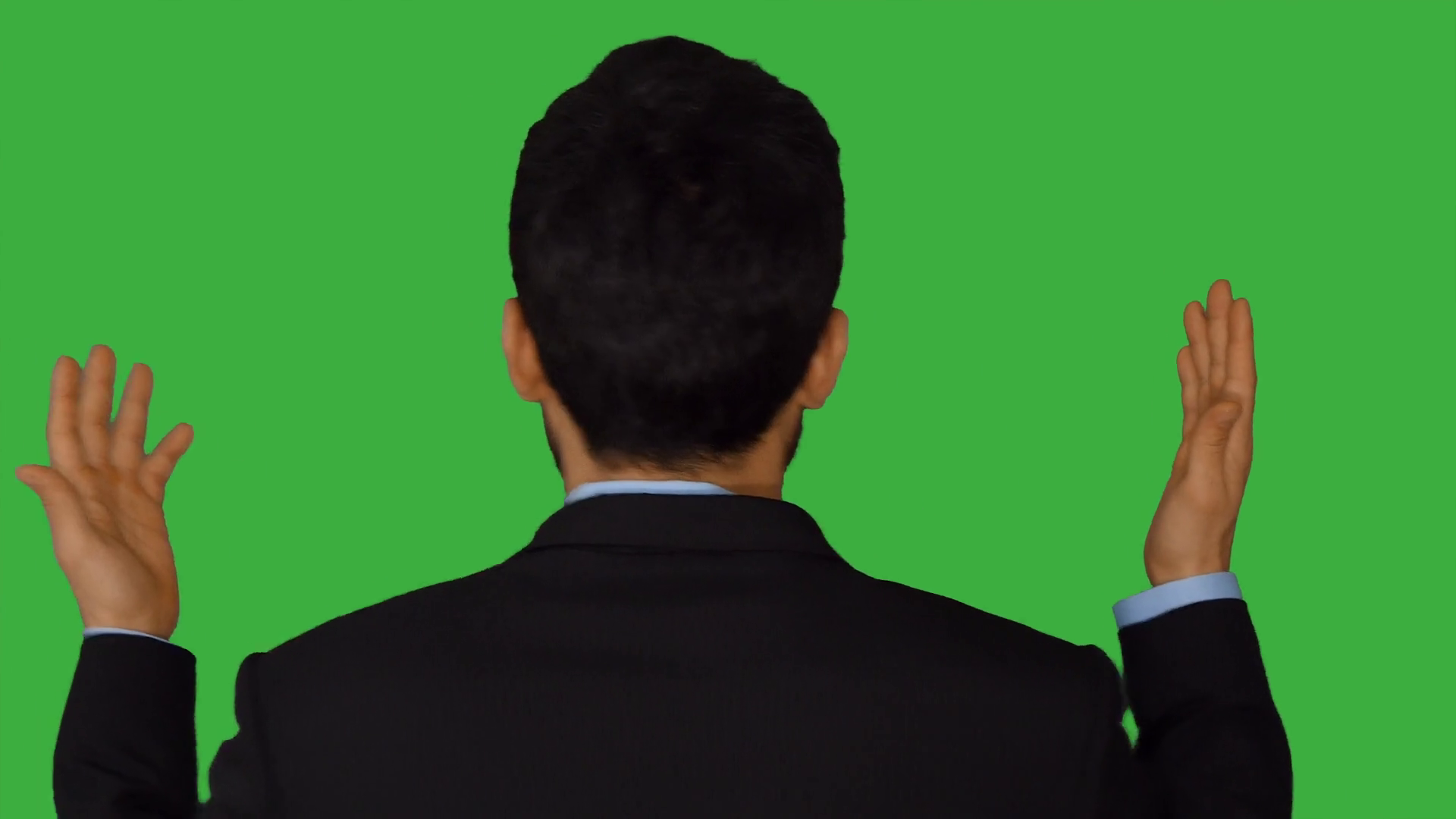 Asian Man Standing Isolated On Green Screen Stock Footage SBV-348455409 ...
