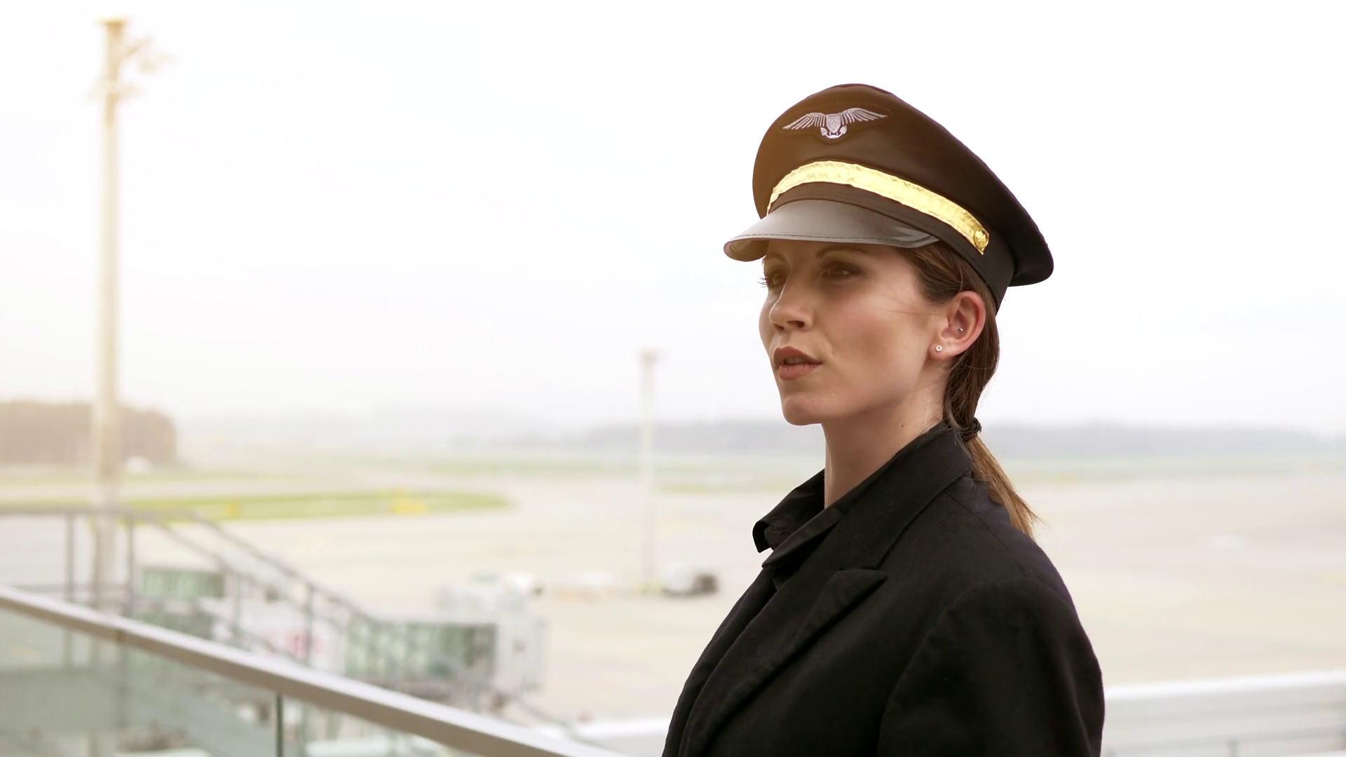 Young Successful Female Airline Captain Stock Footage SBV-348427790 ...