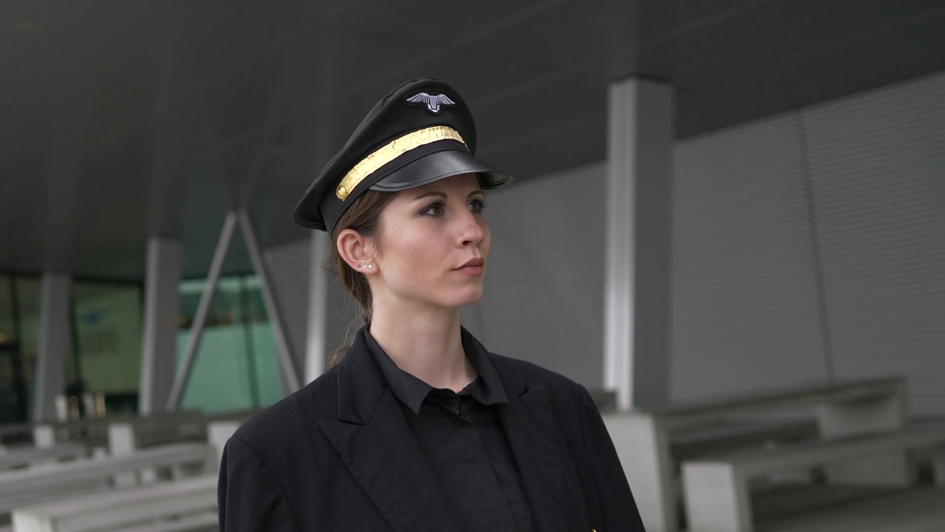 Young Successful Female Airline Captain Stock Footage SBV-348450179 ...