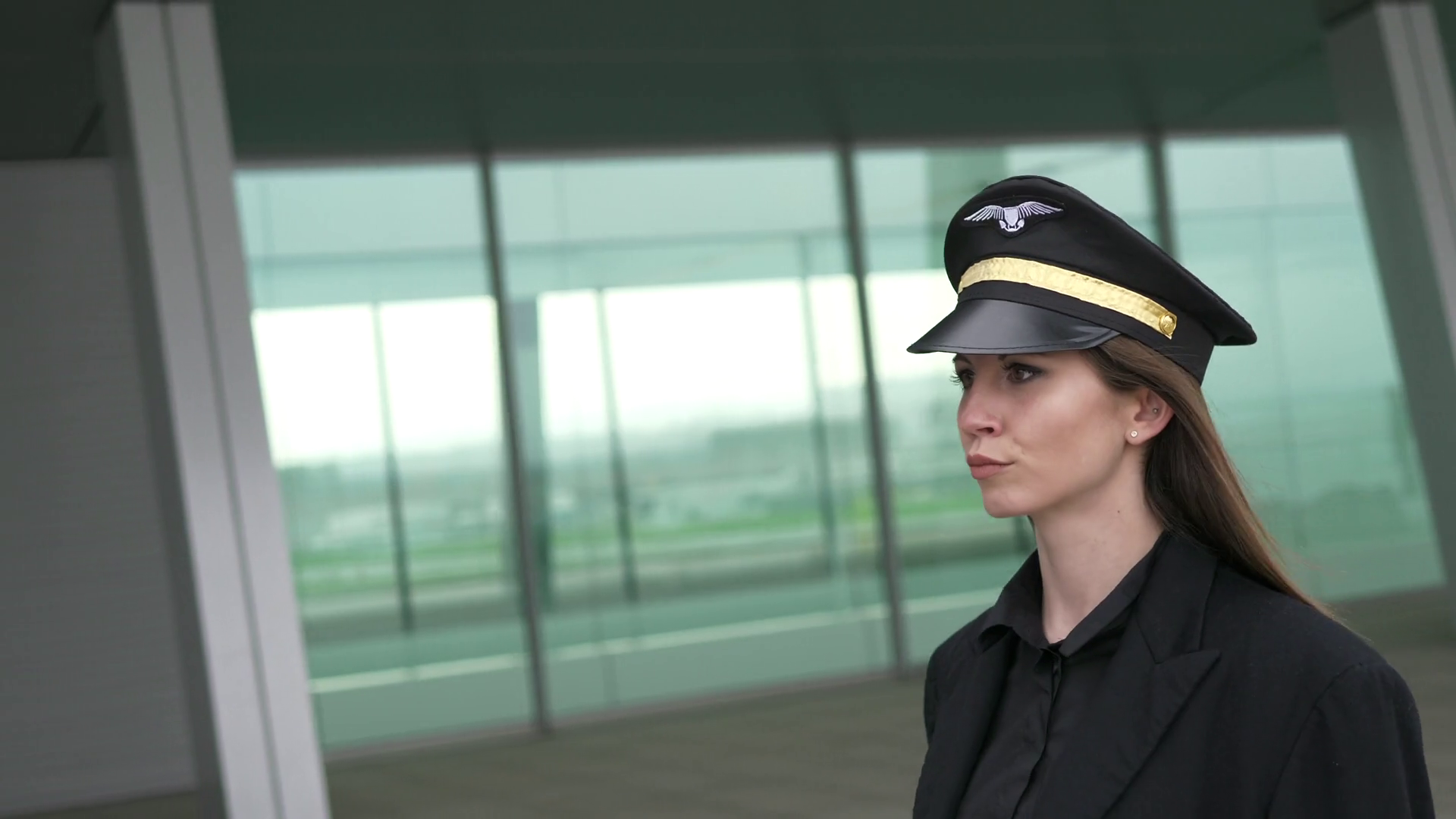 Young Successful Female Airline Captain Stock Footage SBV-348428027 ...