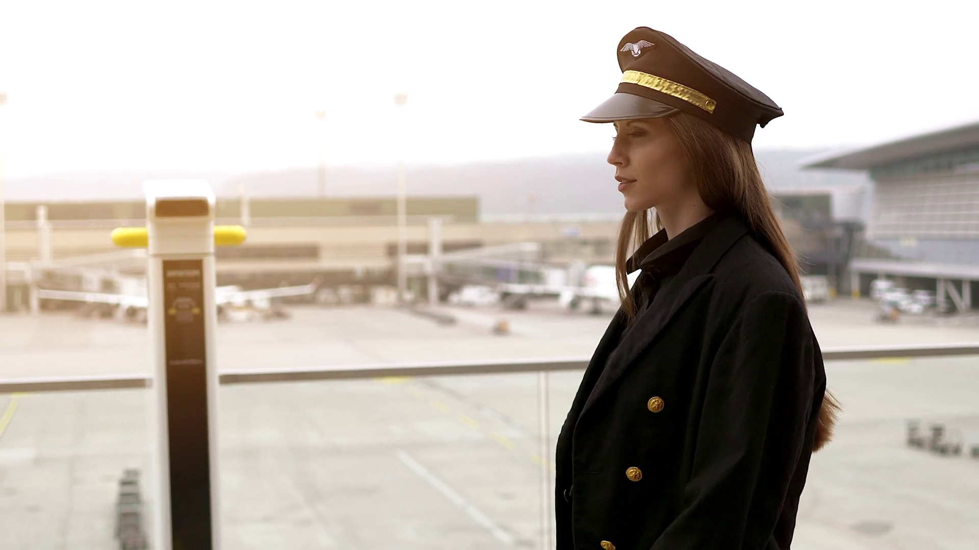 Young Successful Female Airline Captain Stock Footage SBV-348427967 ...