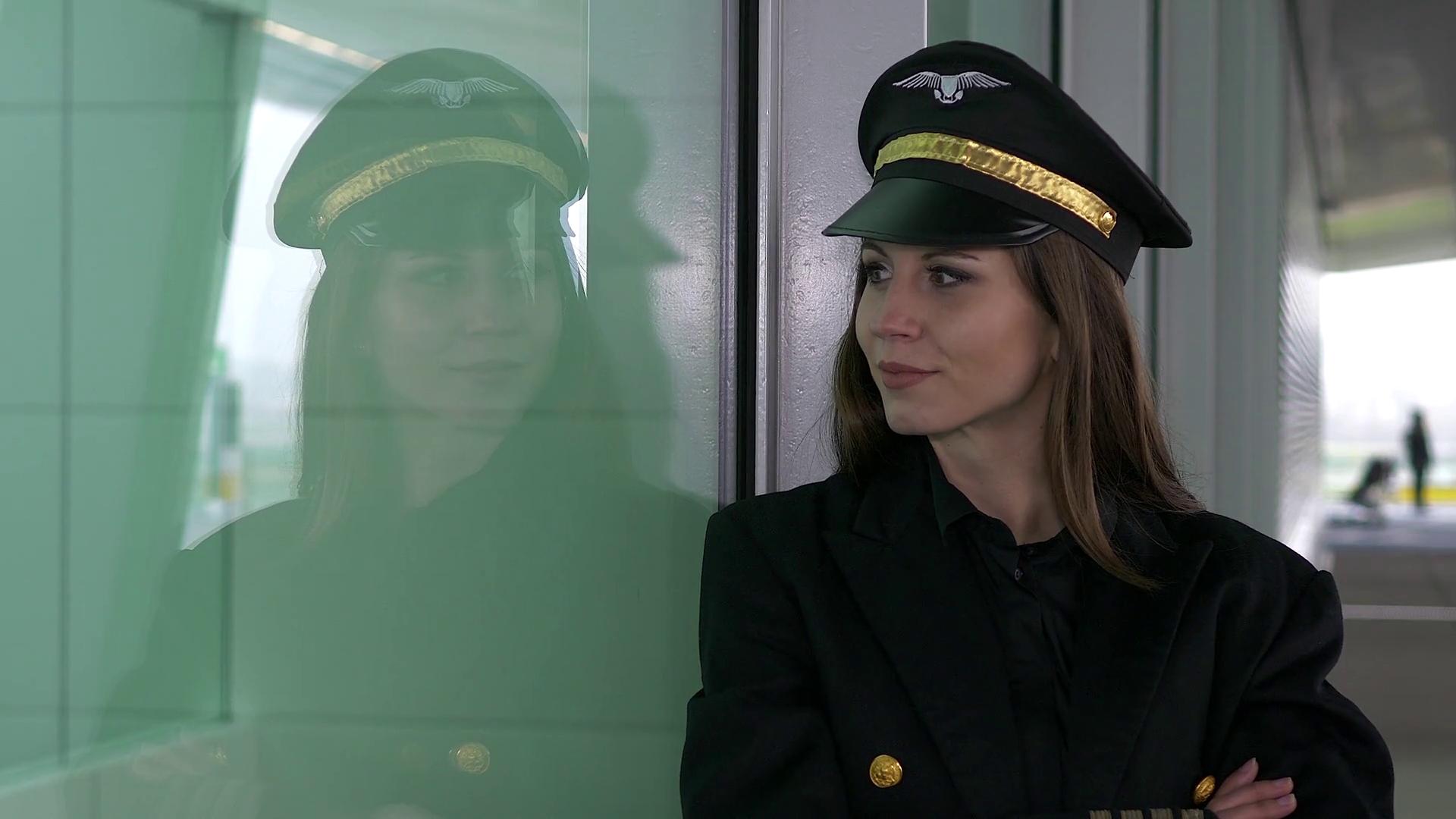 Young Successful Female Airline Captain Stock Footage SBV-348451055 ...