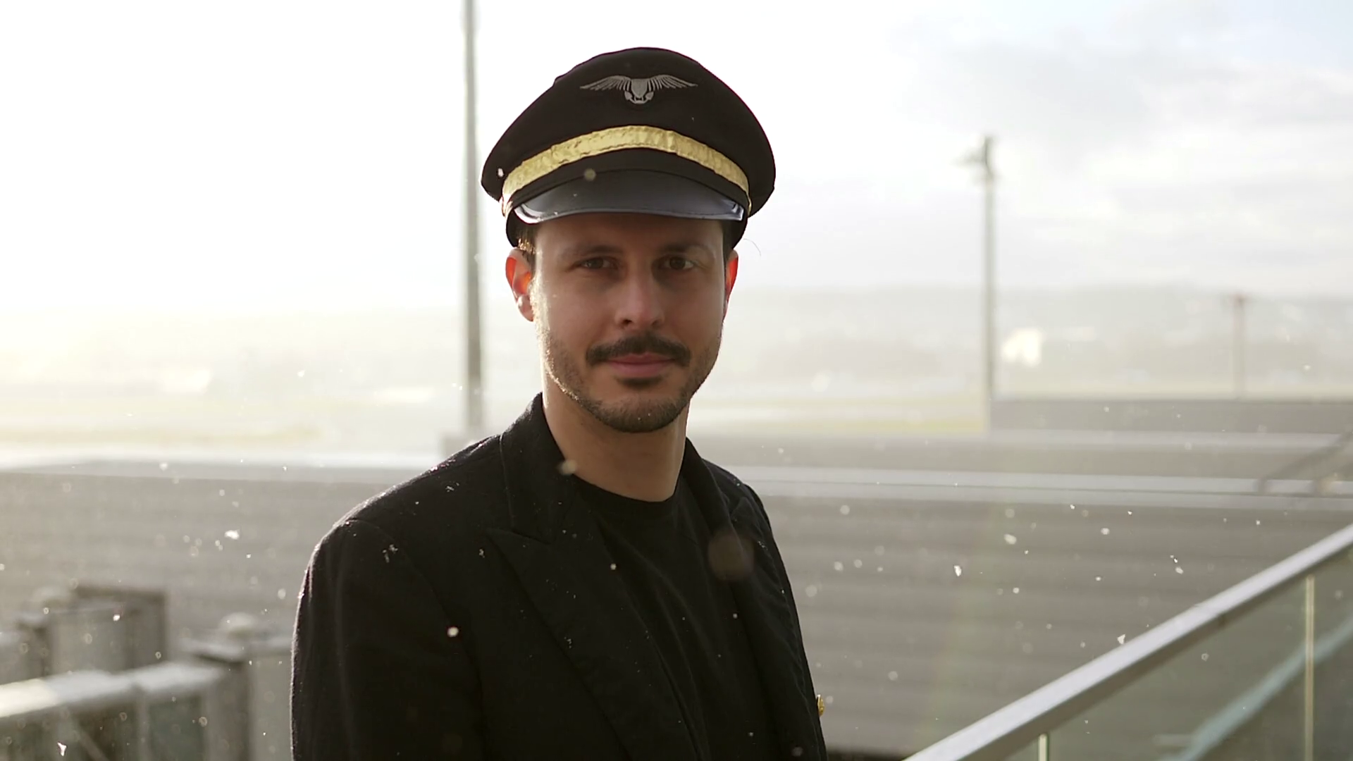 Portrait Of Proffesional Male Pilot Captain Stock Footage SBV-348467387 ...
