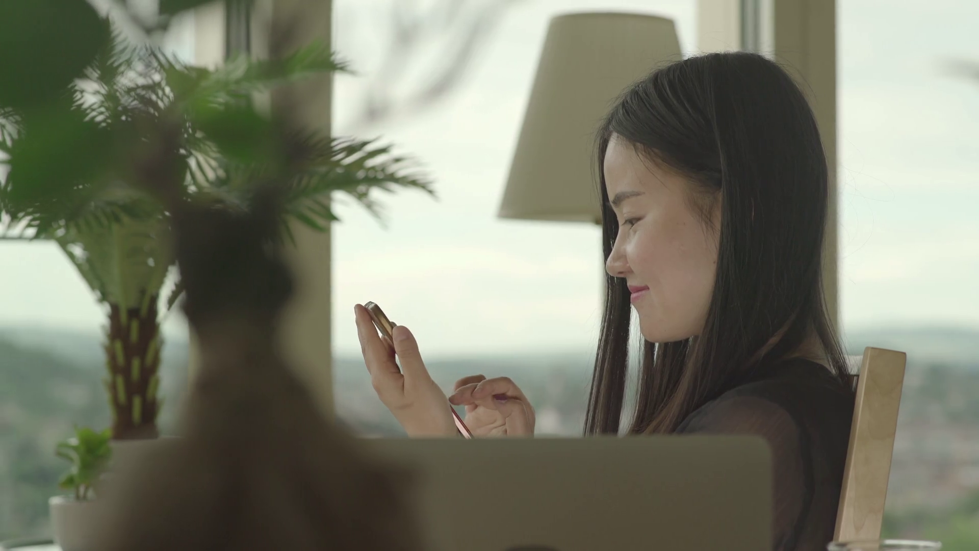 Young Asian Woman Using Laptop Computer Stock Footage SBV-348428002 ...