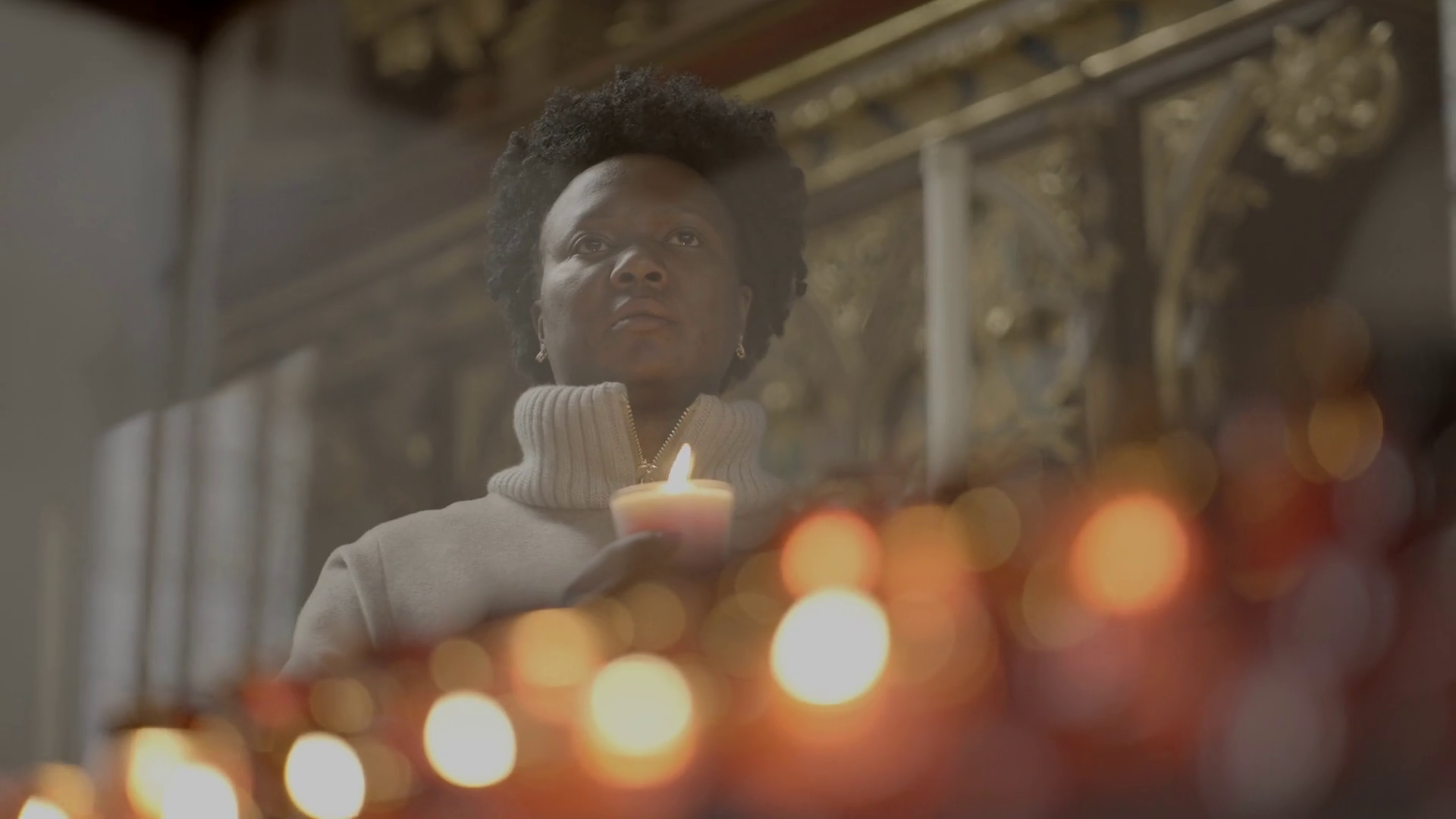 Faithful Female Person Doing Religious Stock Footage SBV-348467882 ...