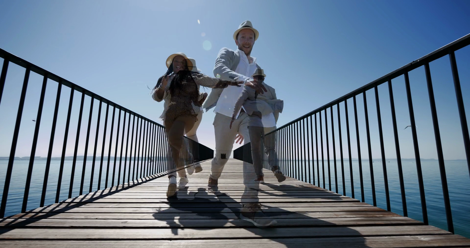 Two Young People Walking Together On Bridge Stock Footage SBV-348467851 ...