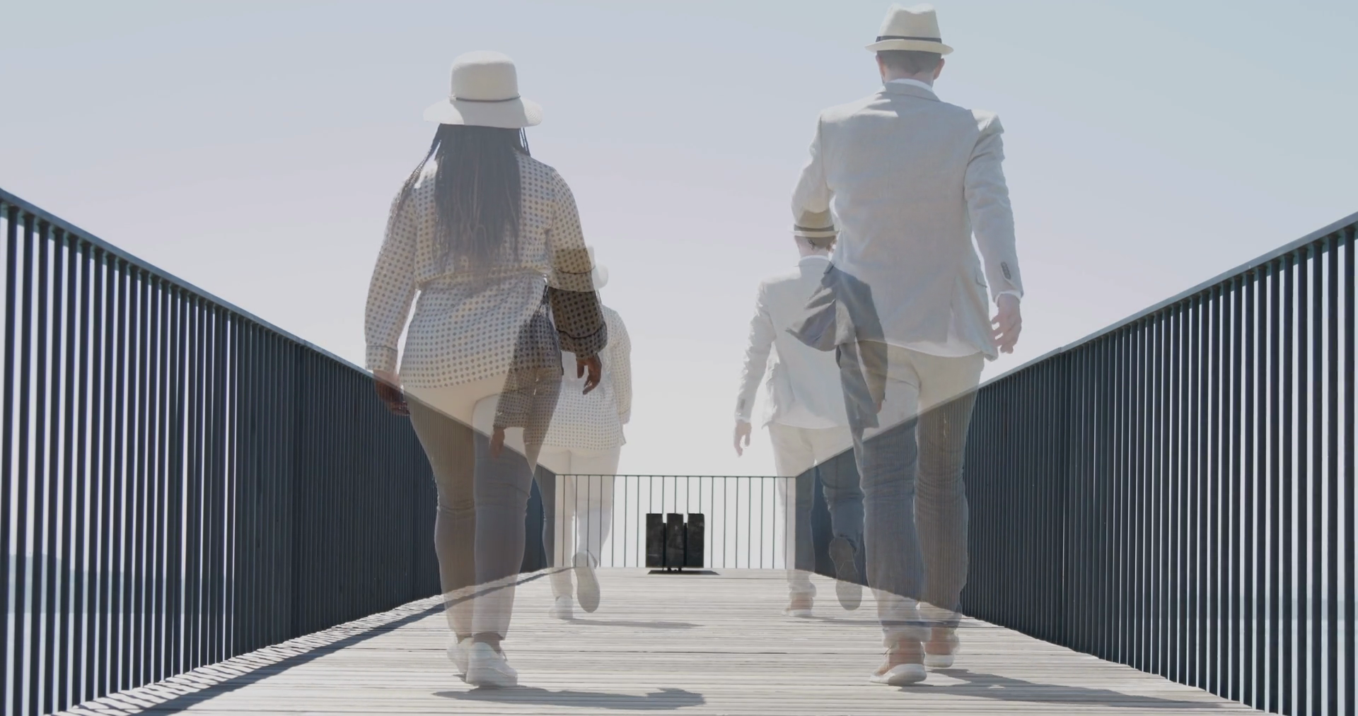 Two Young People Walking Together On Bridge Stock Footage SBV-348468004 ...