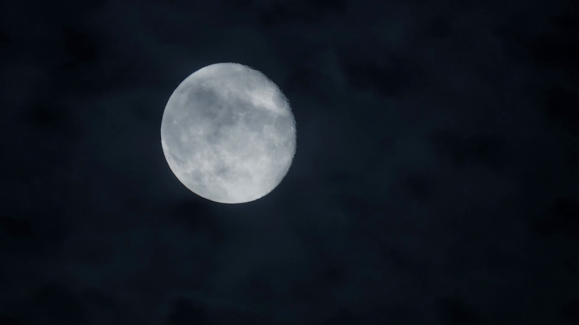Spooky Dark Mystery Night Mood Of Full Moon Stock Footage SBV-348471473 ...