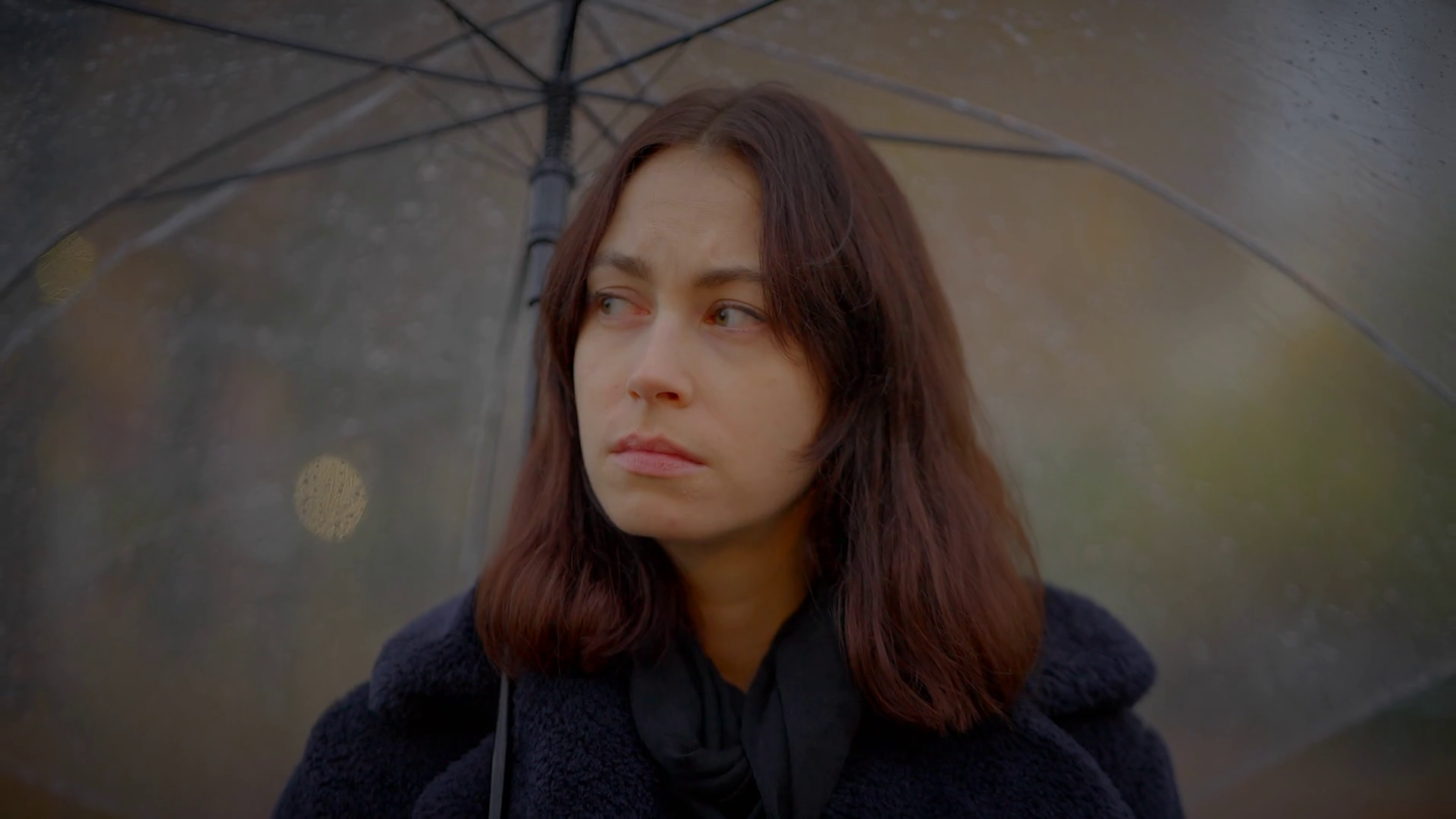 Thoughtful Young Woman Thinking About Sad Stock Footage SBV-348713645 ...