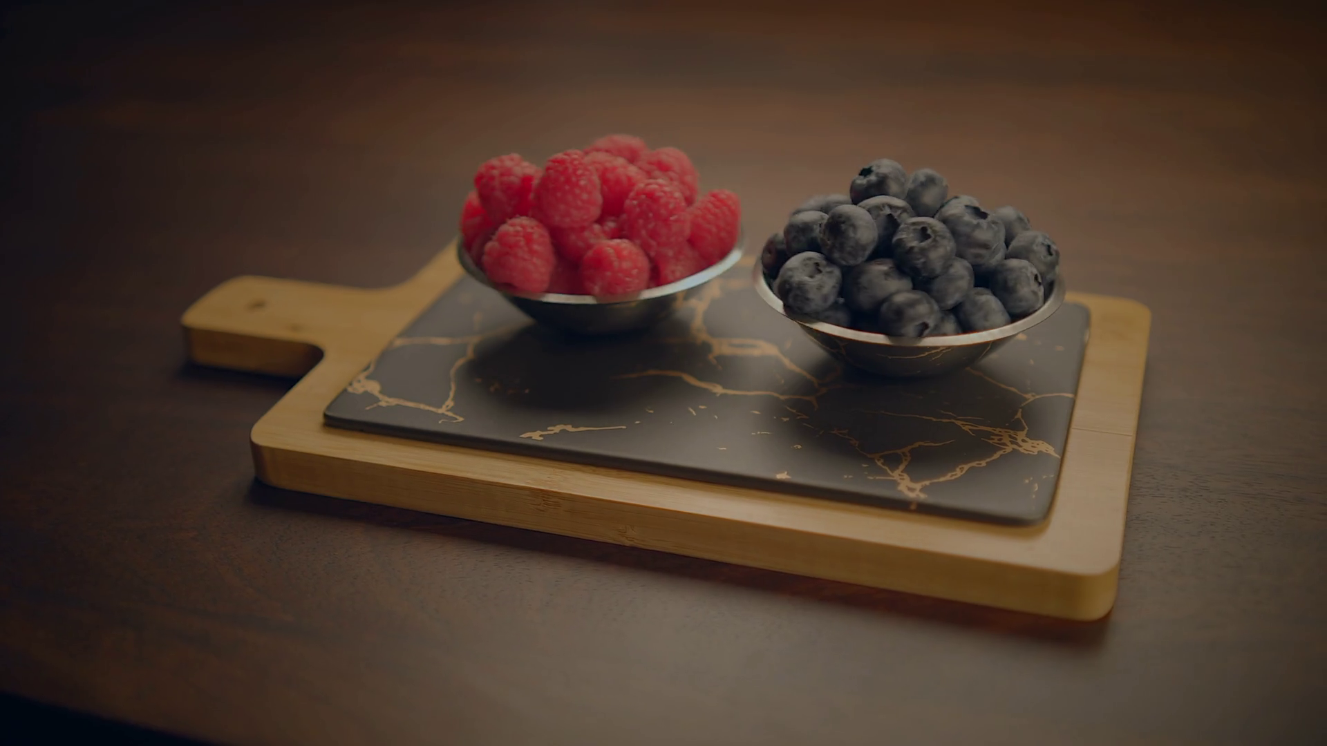 Fresh Ripe Raspberries Blueberries Standing Stock Footage SBV-348716052 ...