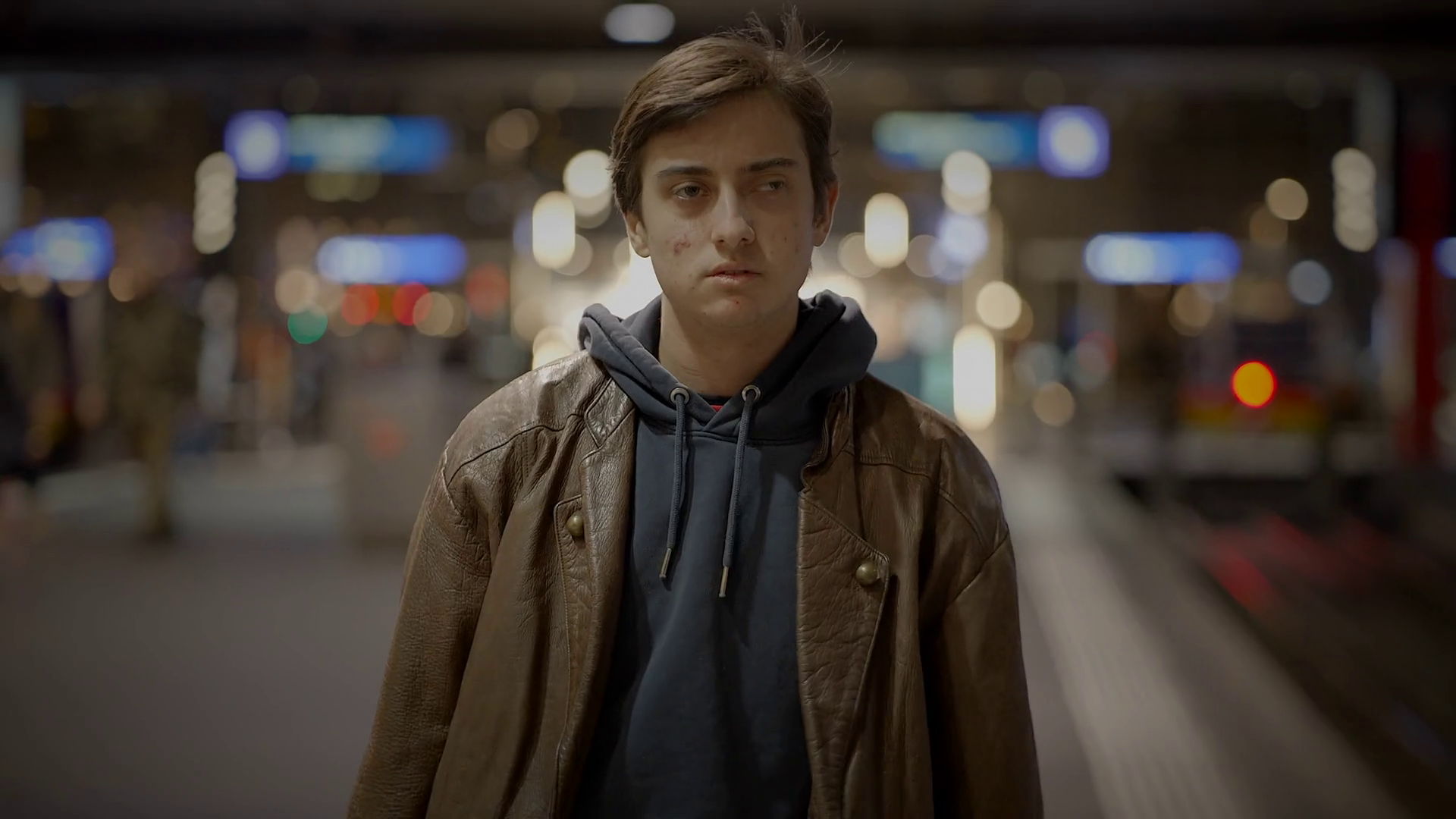 Thoughtful Young Man Walking On Platform Of Stock Footage SBV-348831025 ...