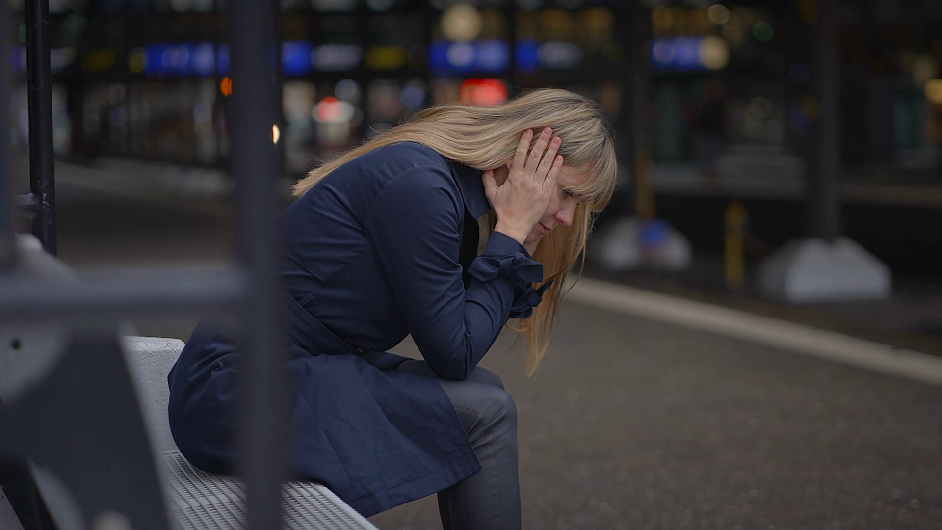 Disappointed Hopeless Lonely Female Person Stock Footage SBV-348806633 ...