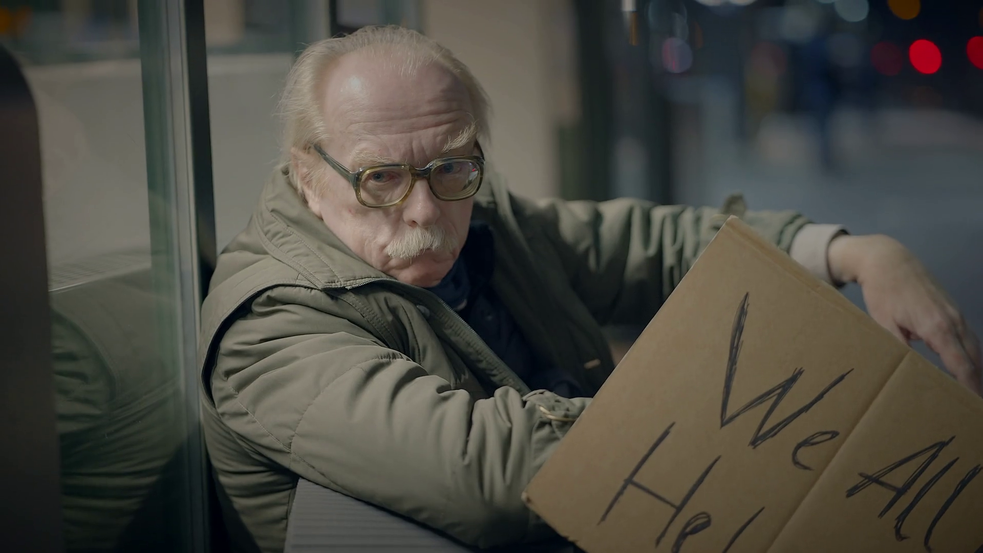 Elderly Homeless Man Suffering From Poverty Stock Footage SBV-348834529 ...