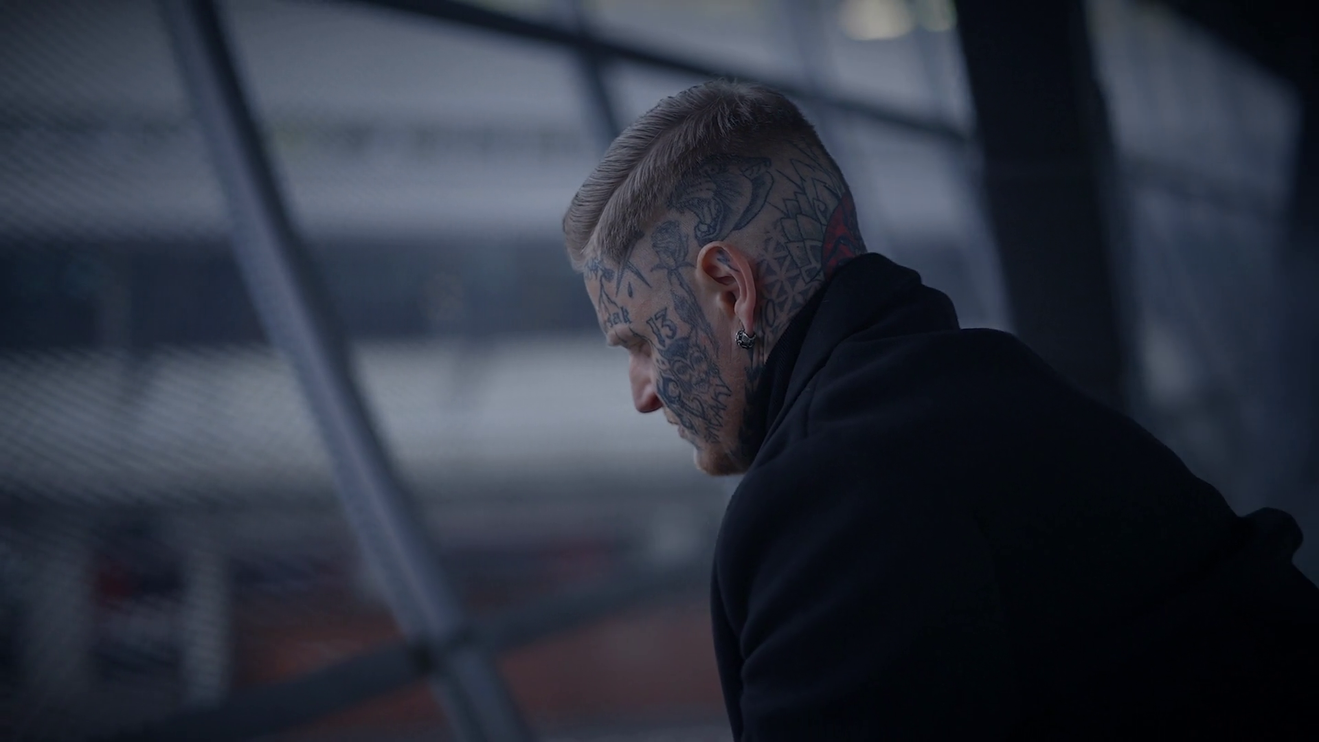 Intimidating Maverick Rebel Man With Head Stock Footage SBV-348948251 ...