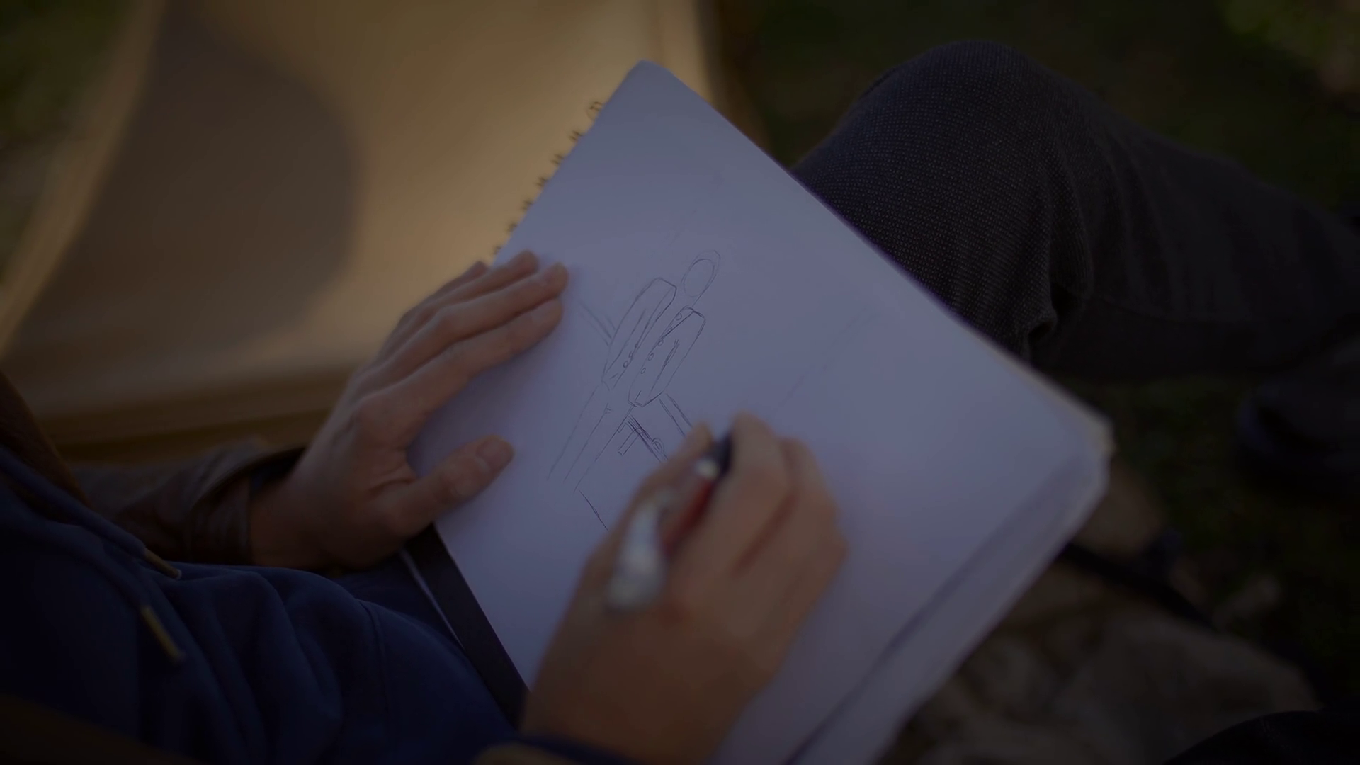 Artistic Man Hand Crafting Artwork Draft Stock Footage SBV-348961217 ...