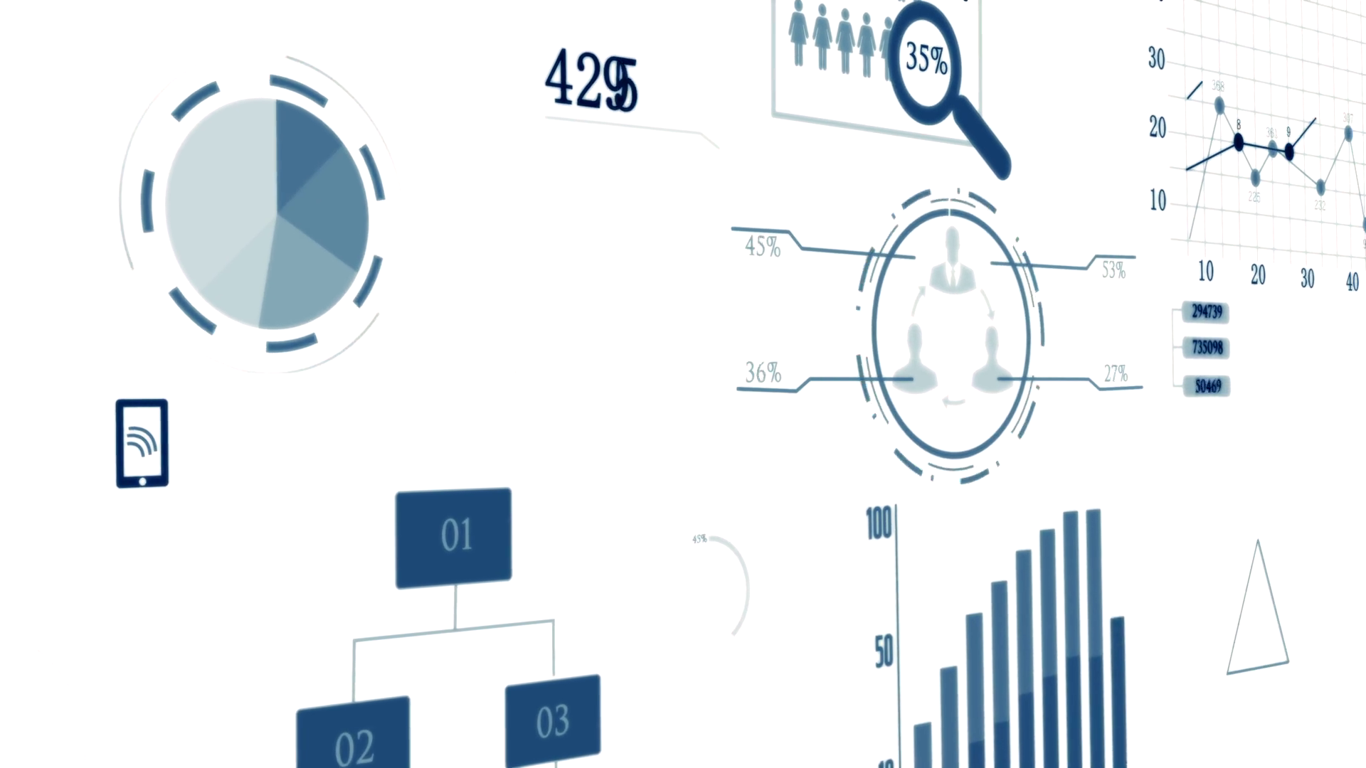 Animation of collecting customer data for big business Stock Video ...