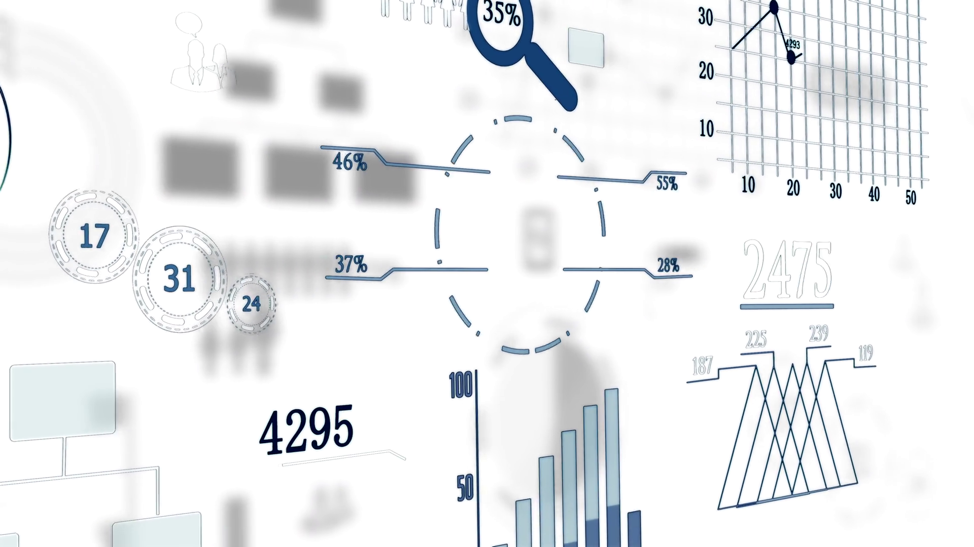 Animation of collecting customer data for big business Stock Video ...