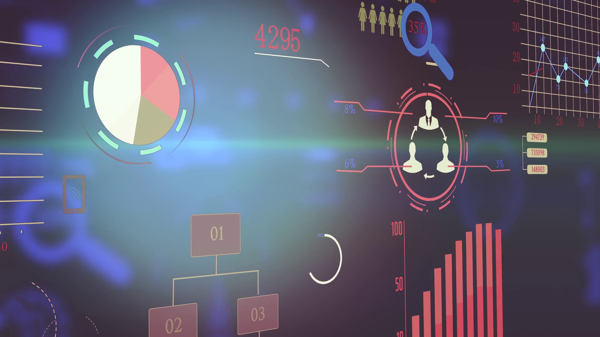 Animation of collecting customer data for big business Stock Video ...