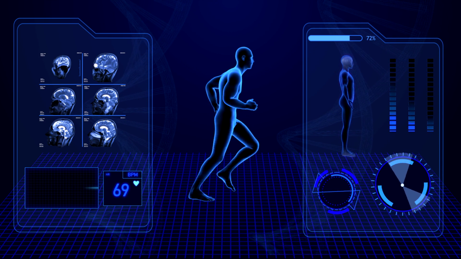 Digital Computer Animation Of Physical Body Stock Motion Graphics SBV ...