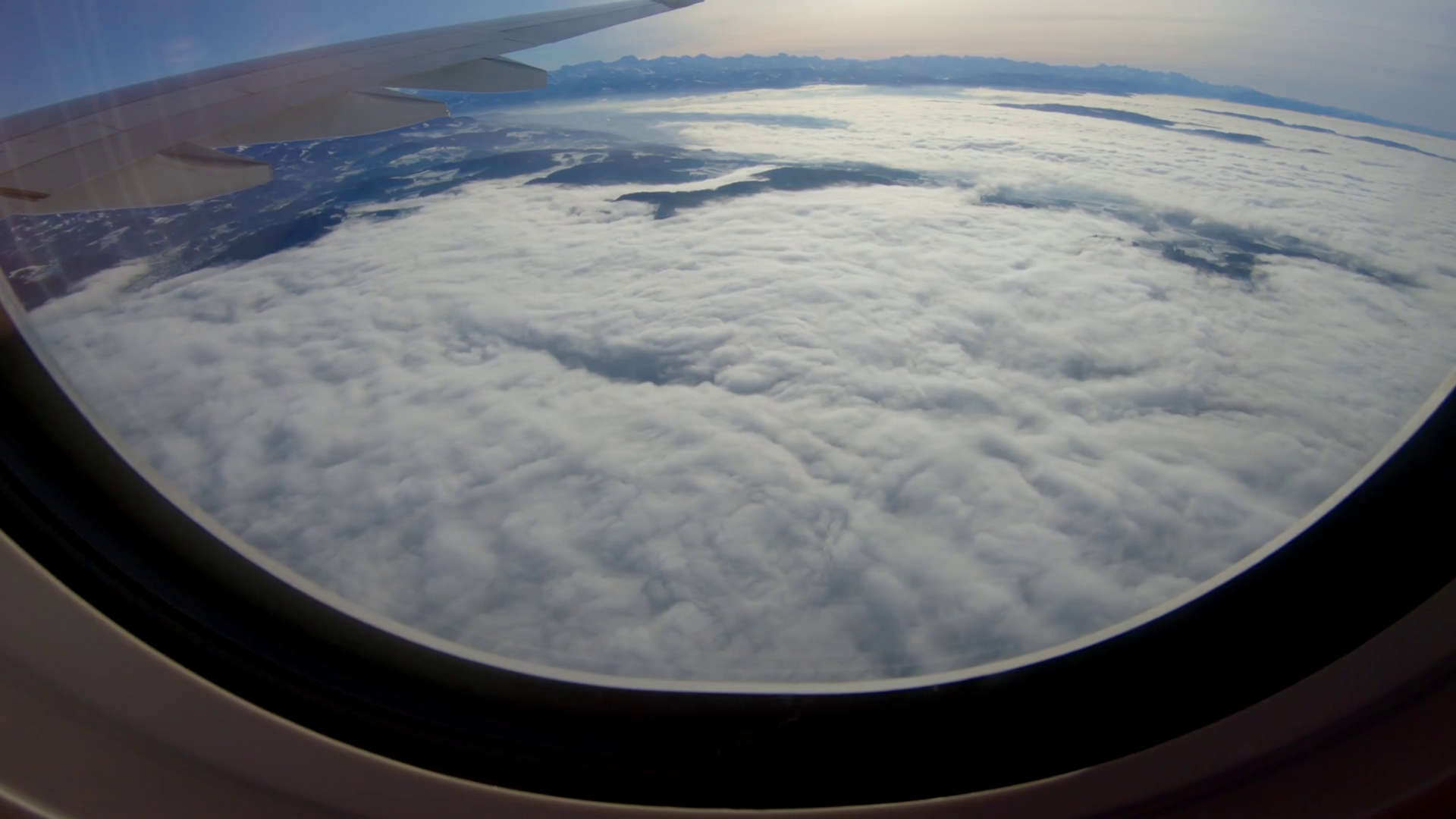 Looking Through Aircraft Plane Window Stock Footage SBV-332523040 ...