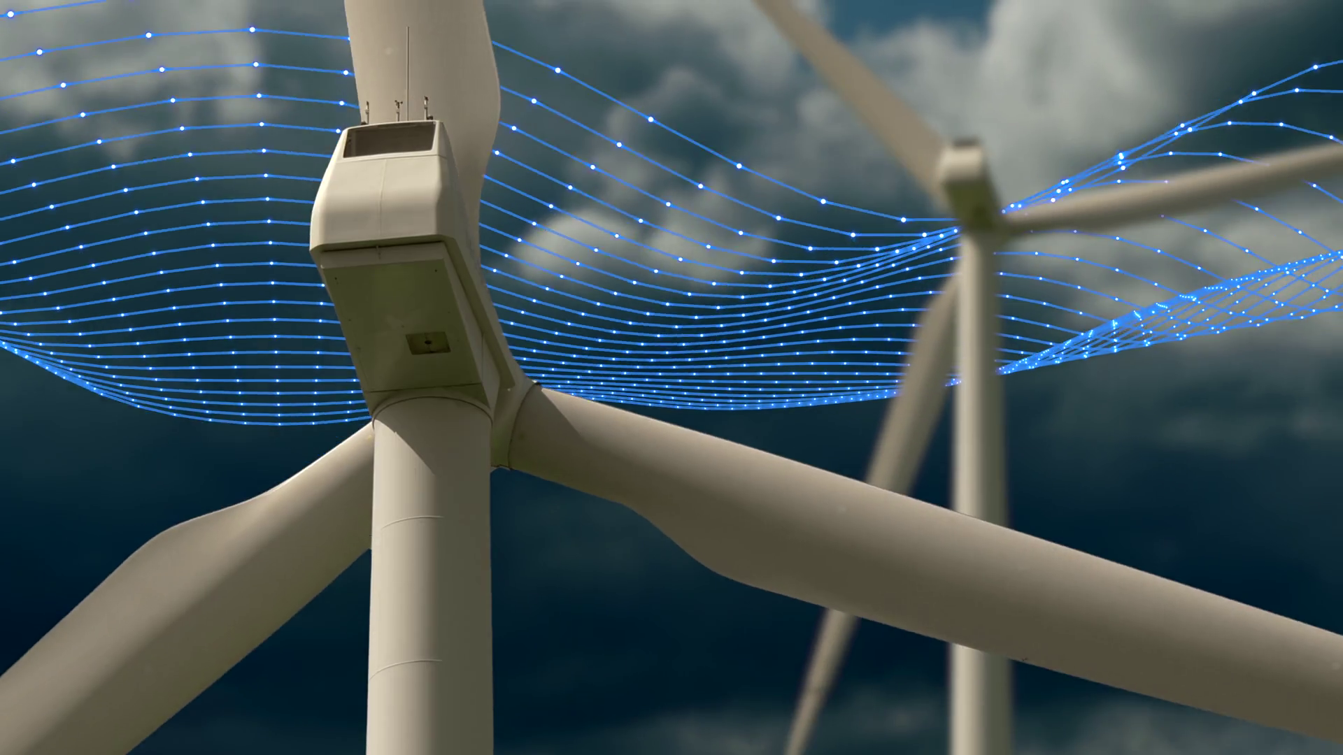 Modern Wind Wheel Technology Concept Background Stock Video Footage 00: ...