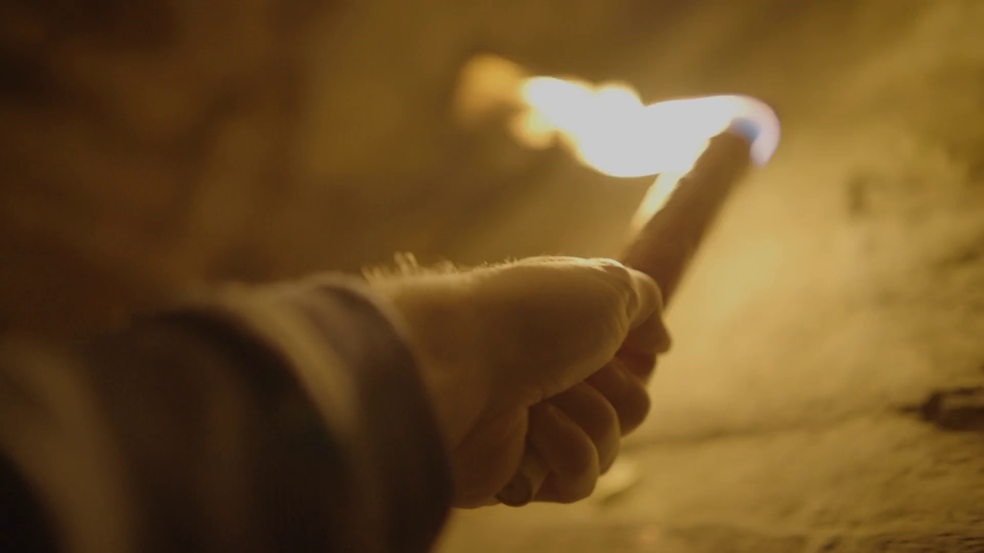 Adventurer Exploring Stone Rock Cave In Stock Footage SBV-348420282 ...