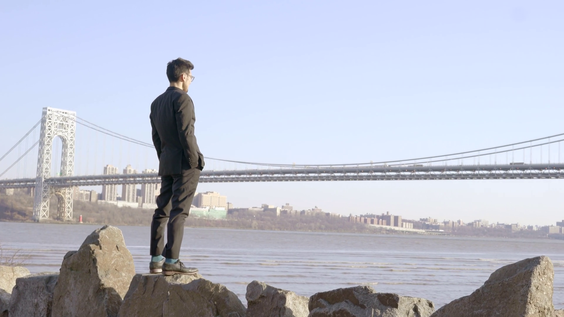 Man Overcoming Obstacles Succeed In Business Stock Footage SBV ...