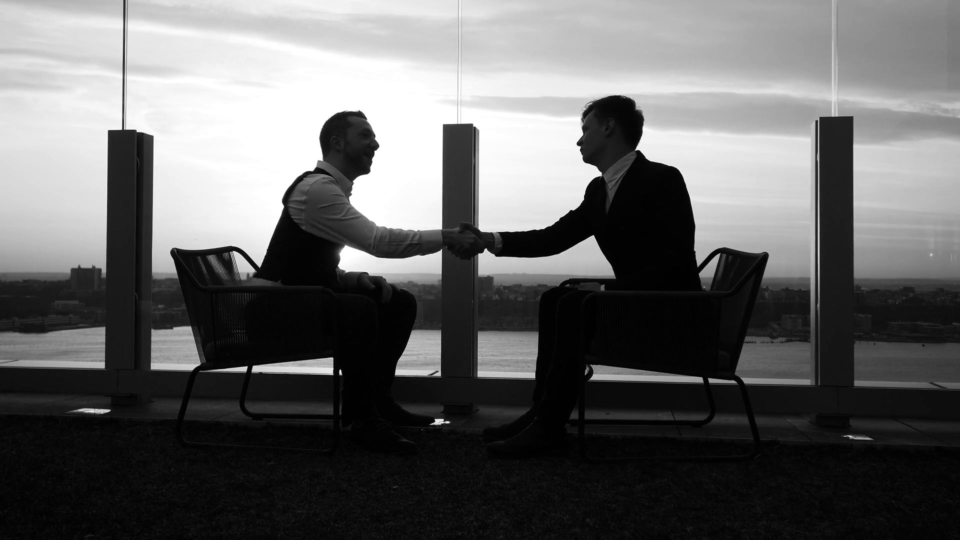 Two Young Business Man Having Conversation Stock Footage SBV-347805233 ...