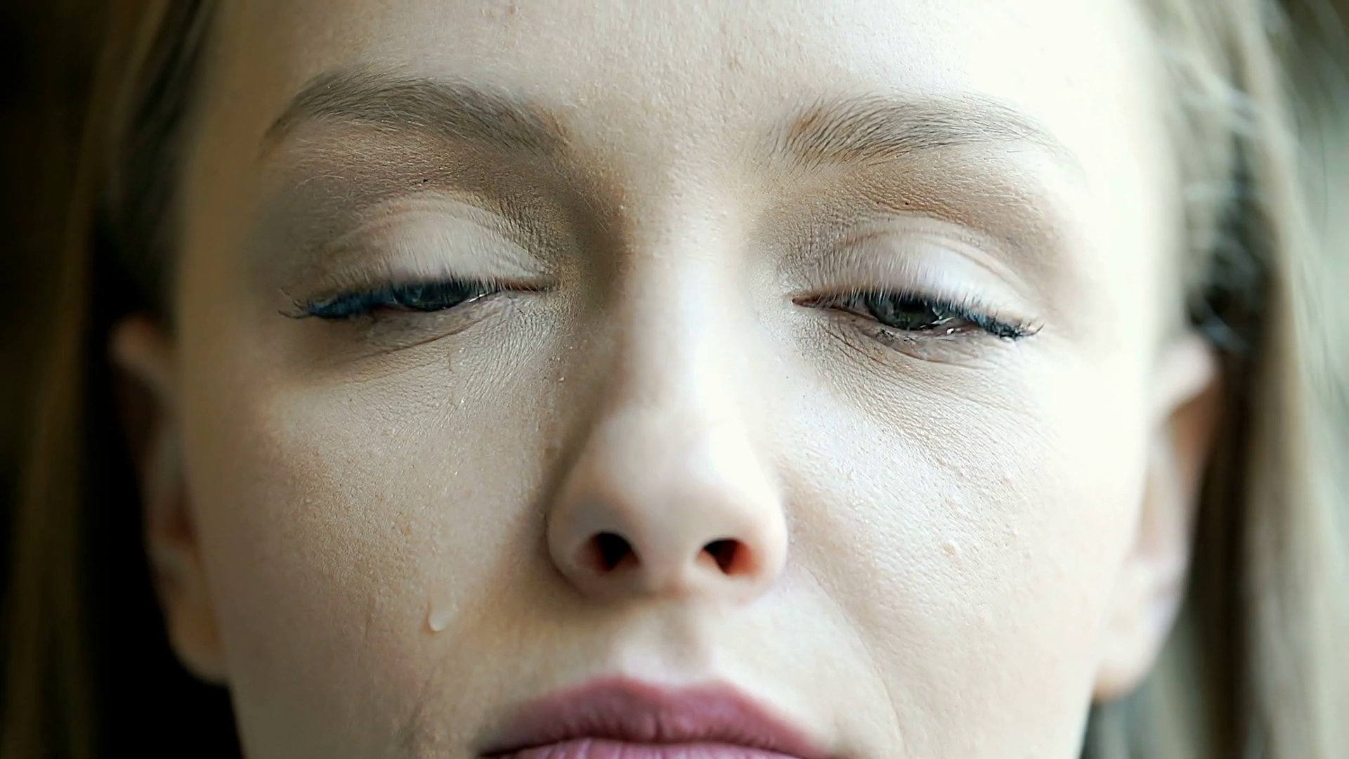 Beautiful Girl Looking To Camera Crying Of Stock Footage SBV-314499928 ...