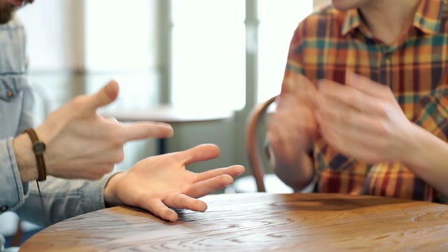 Man Explaining With Hands Stock Footage: Royalty-Free Video Clips ...