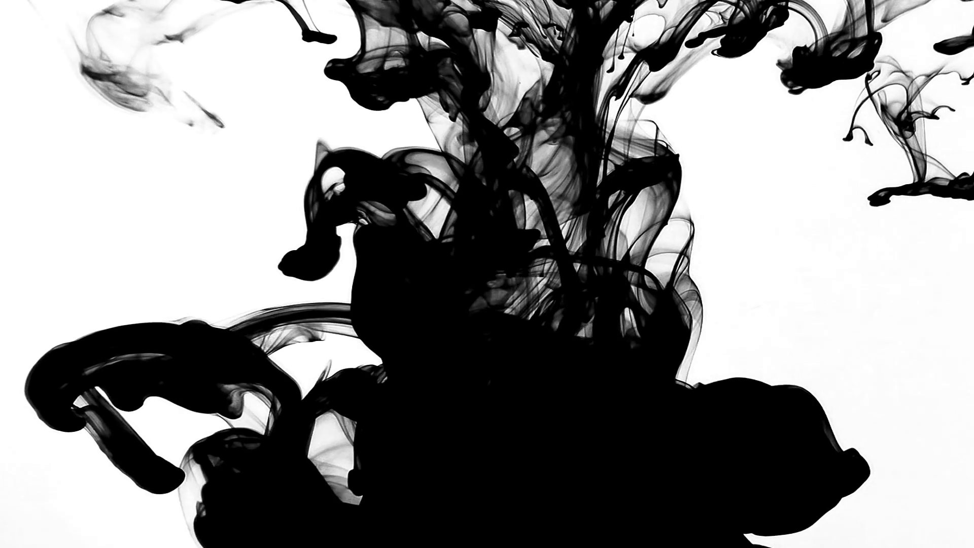 Black Ink Smoke on White Stock Video Footage - Storyblocks