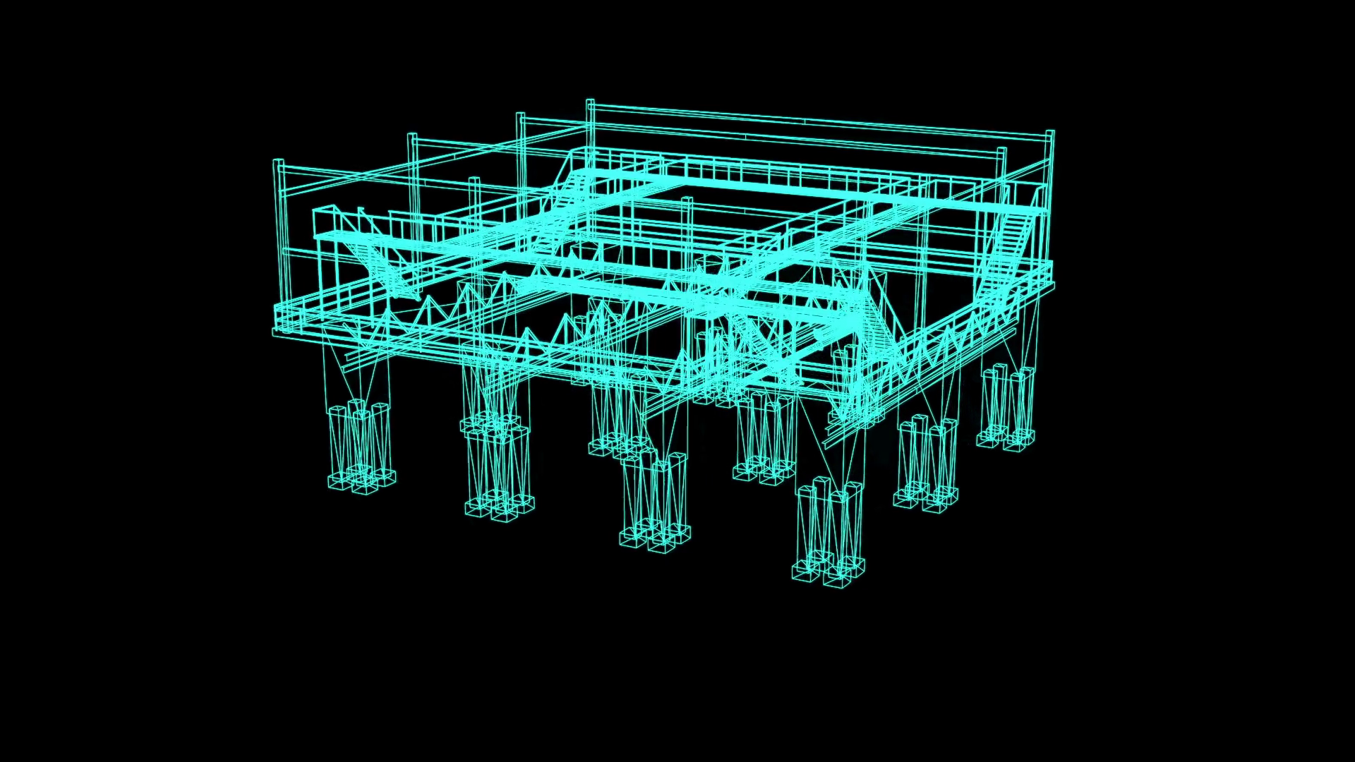 3d Rendering - Wire Frame Model Of Stock Motion Graphics SBV-337806852 ...