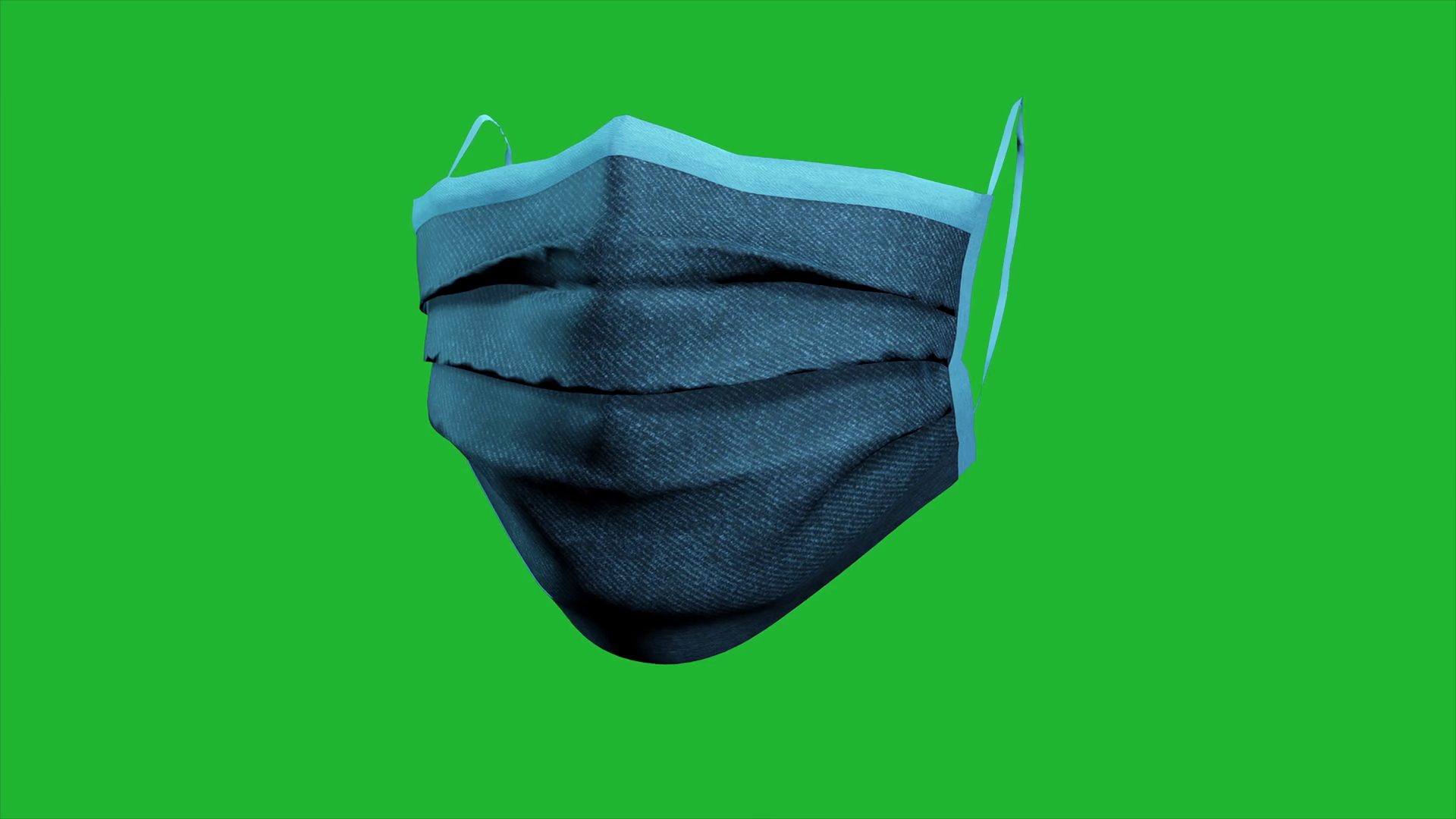 4K animation - protective face mask on chroma key green screen Motion ...