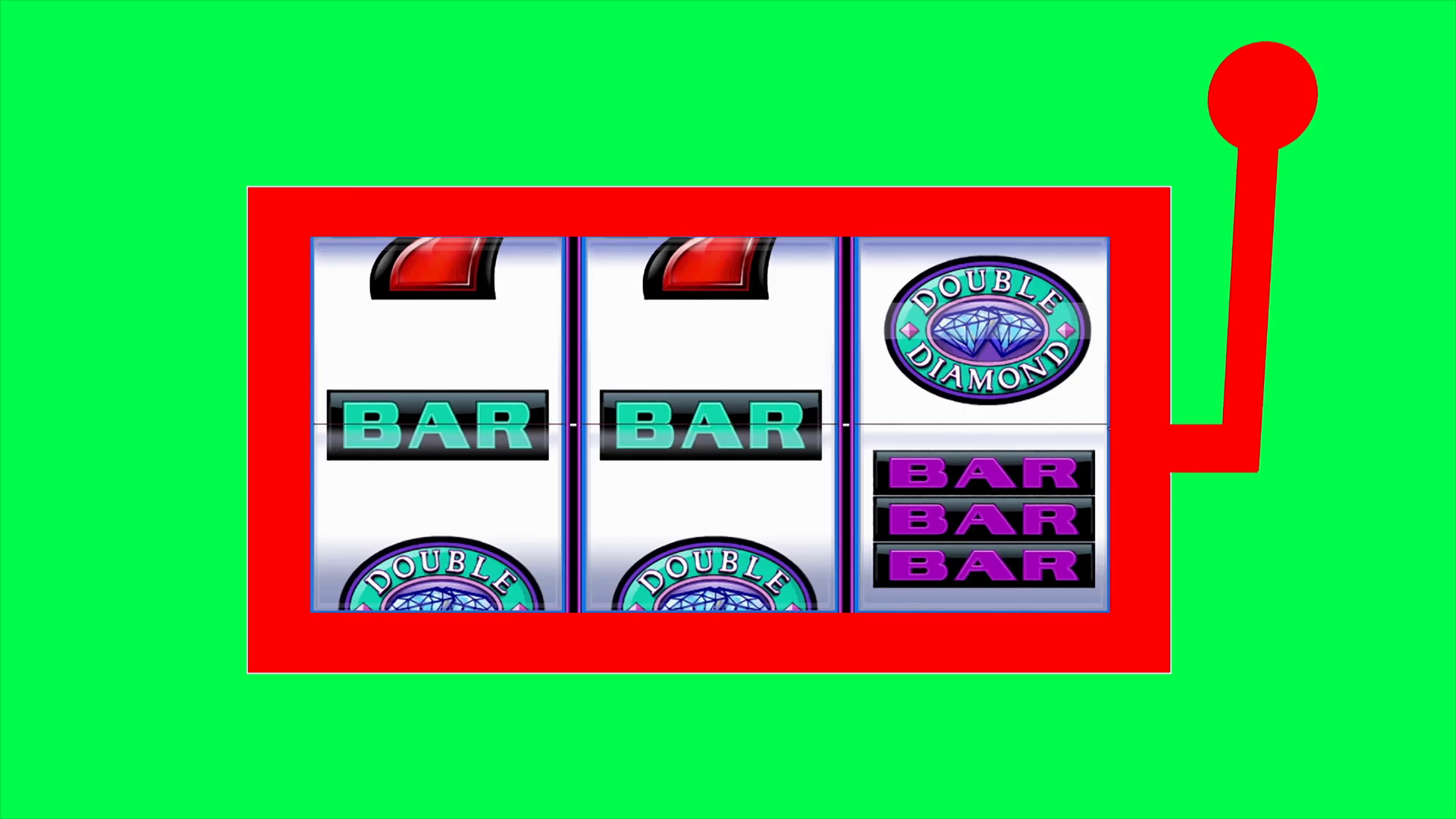 4k Slot Machine Winning Animation On Green Stock Motion Graphics SBV ...