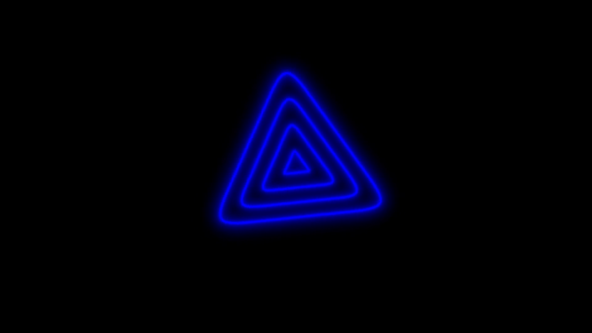 Blue Neon Geometric Animation: Triangles Stock Motion Graphics SBV ...