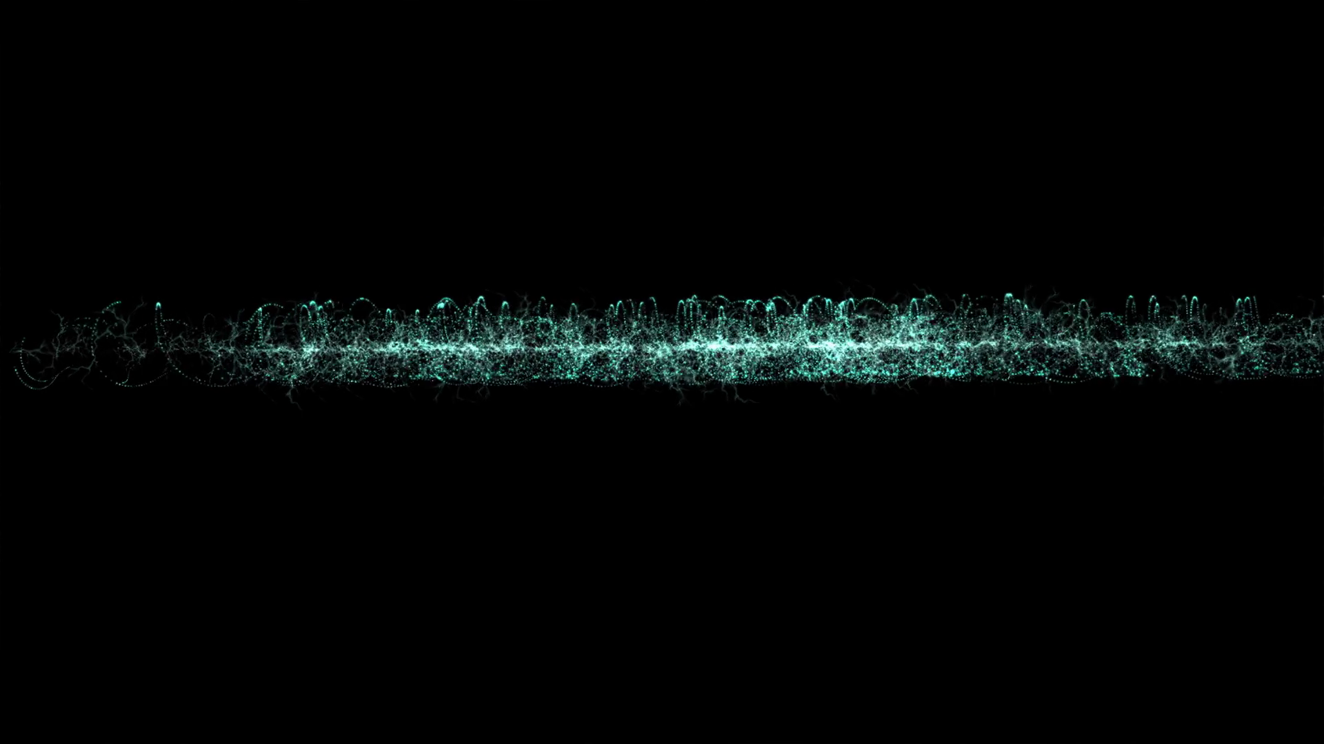 Abstract Teal Particle Wave Flowing On Black Stock Motion Graphics SBV-352073325 - Storyblocks