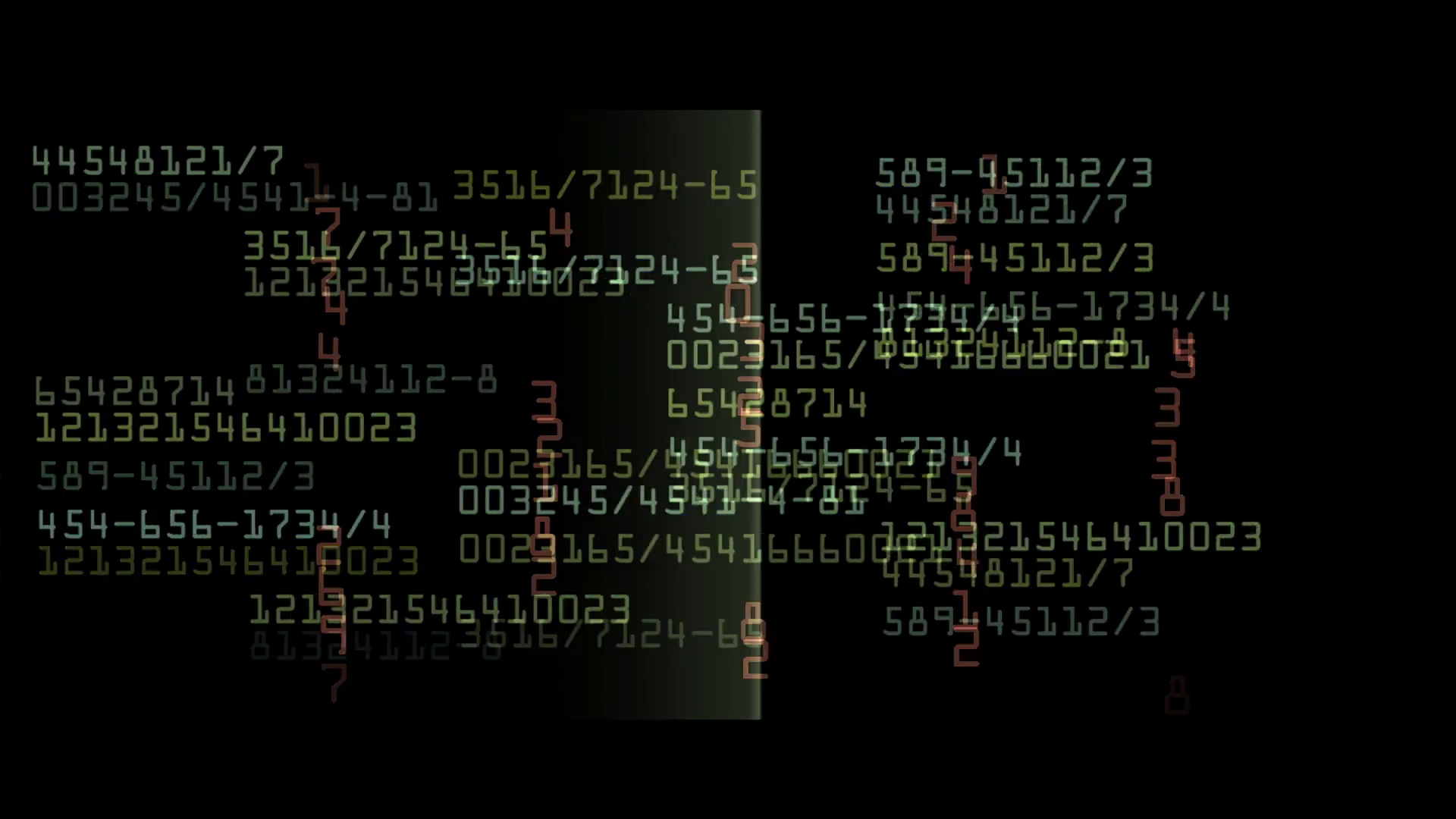 Flowing Data Stream: Numbers Technology Stock Motion Graphics SBV ...
