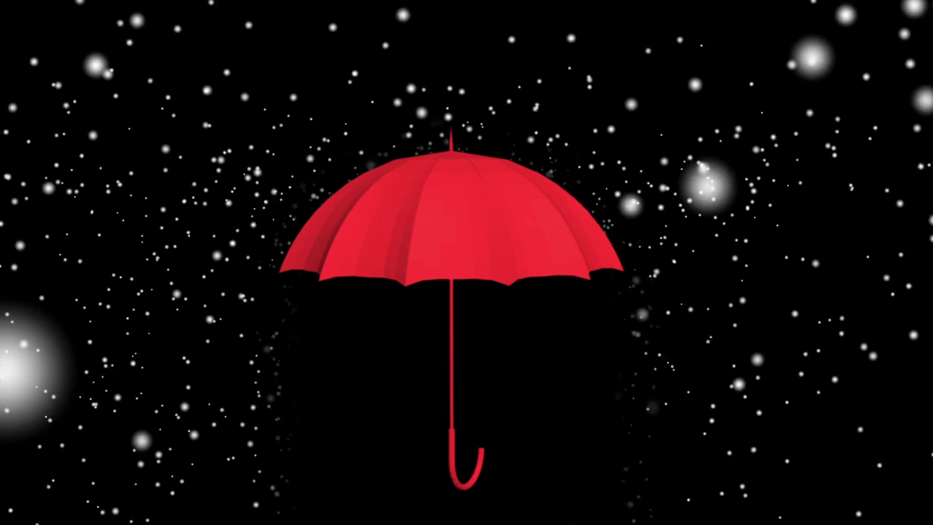 Animation Of Red Umbrella Under Raindrops On Stock Motion Graphics SBV ...