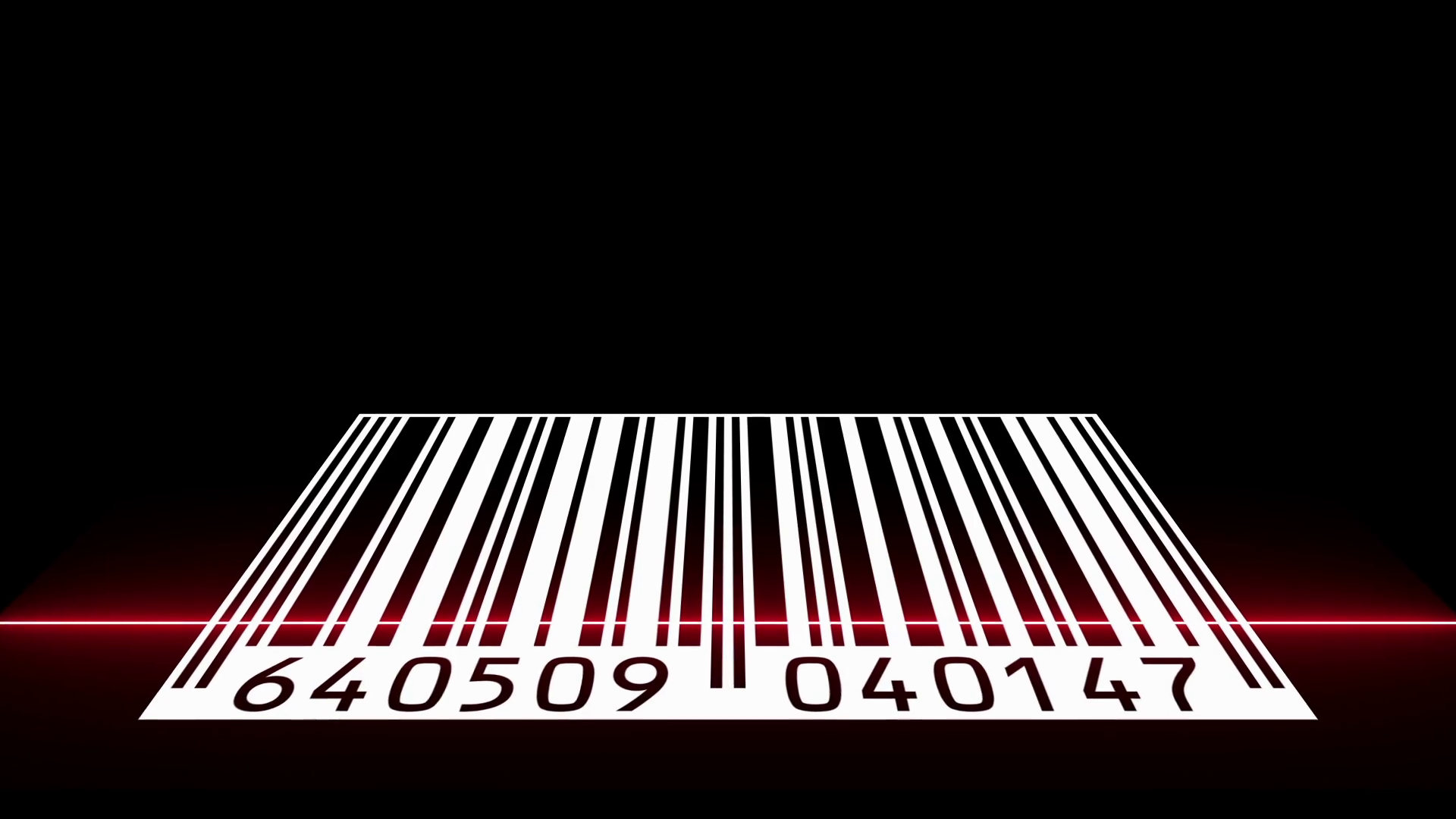 Animation - Reading Bar Code With Red Beam Stock Motion Graphics SBV ...