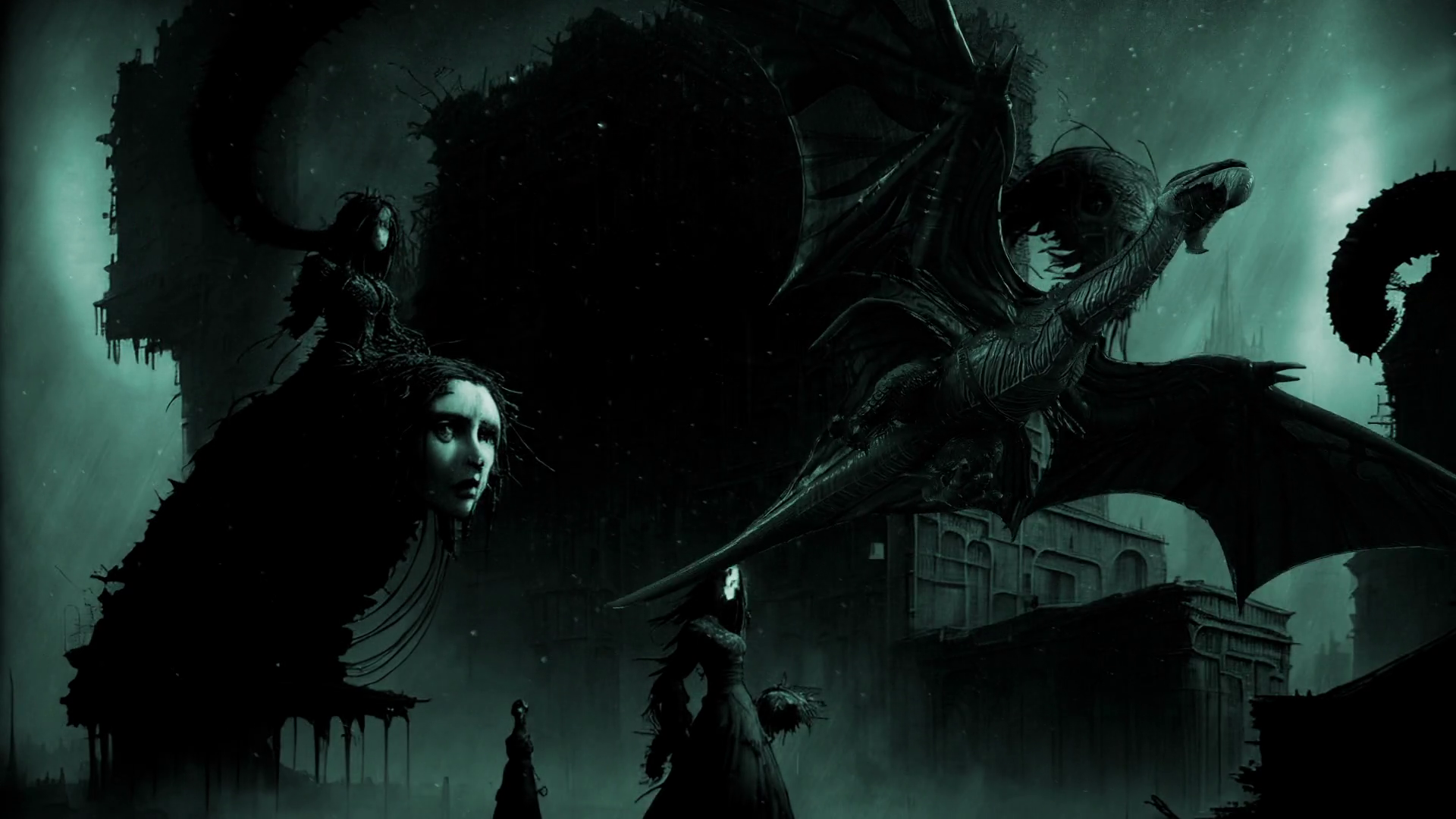 Horror Background Disturbing Background Stock Motion Graphics SBV ...