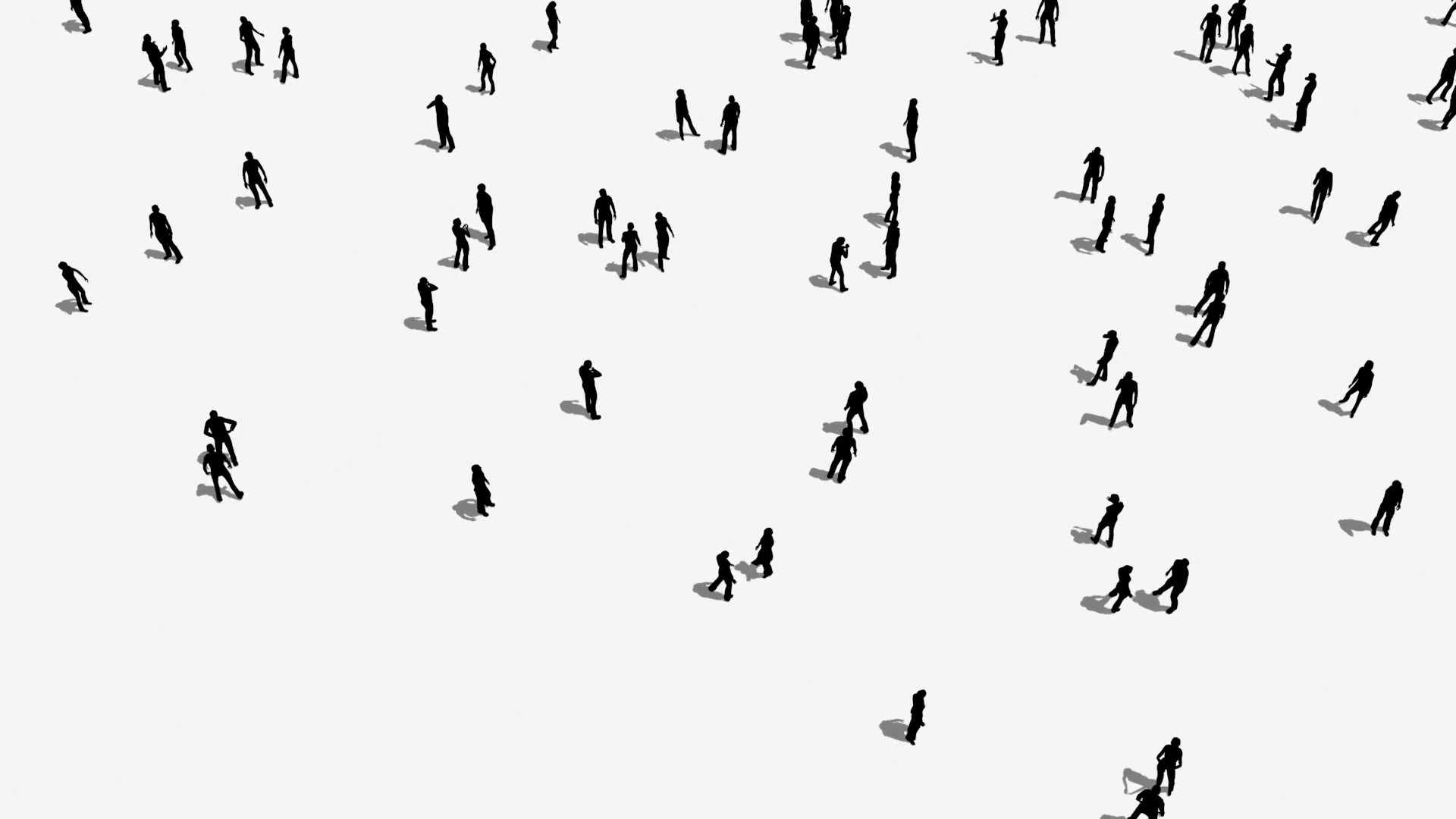 Crowd Of People Moves3d Animation Rendering Stock Motion Graphics SBV ...