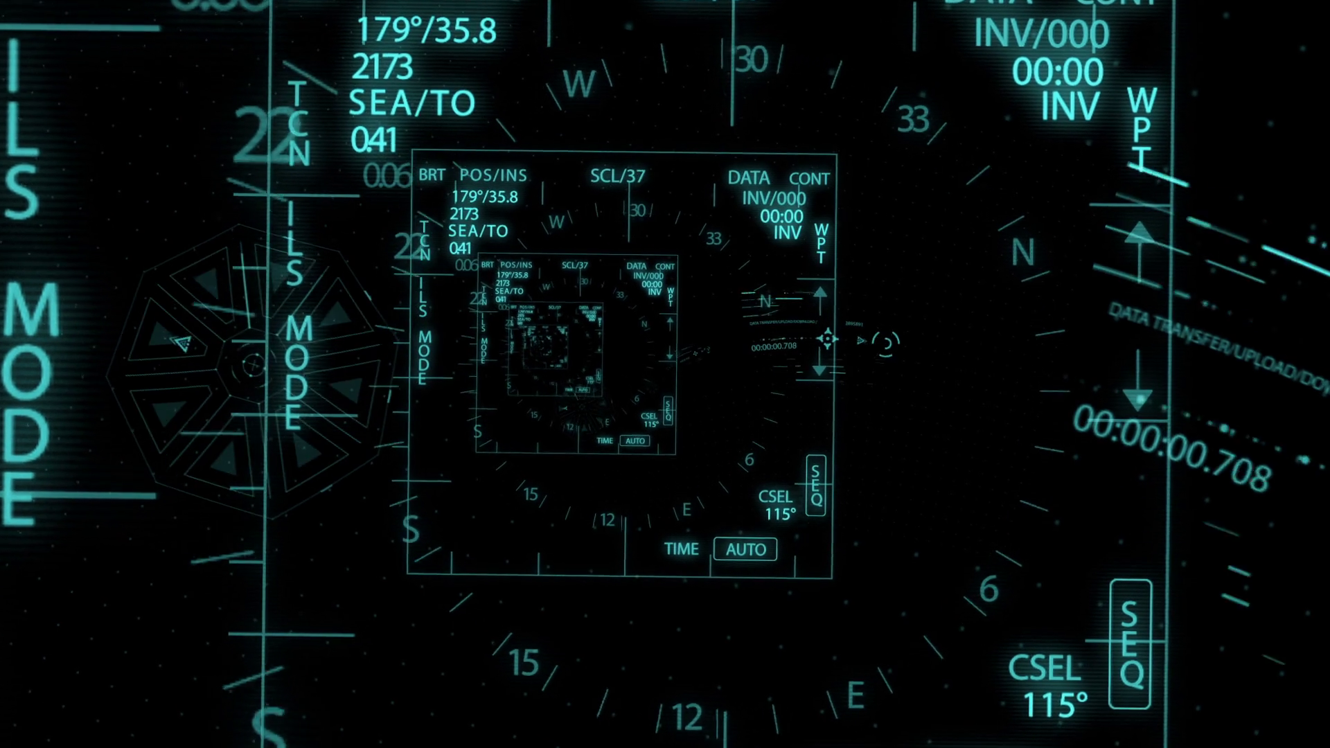 Hud Looping Zoom Inflying Through Futuristic Stock Motion Graphics SBV ...