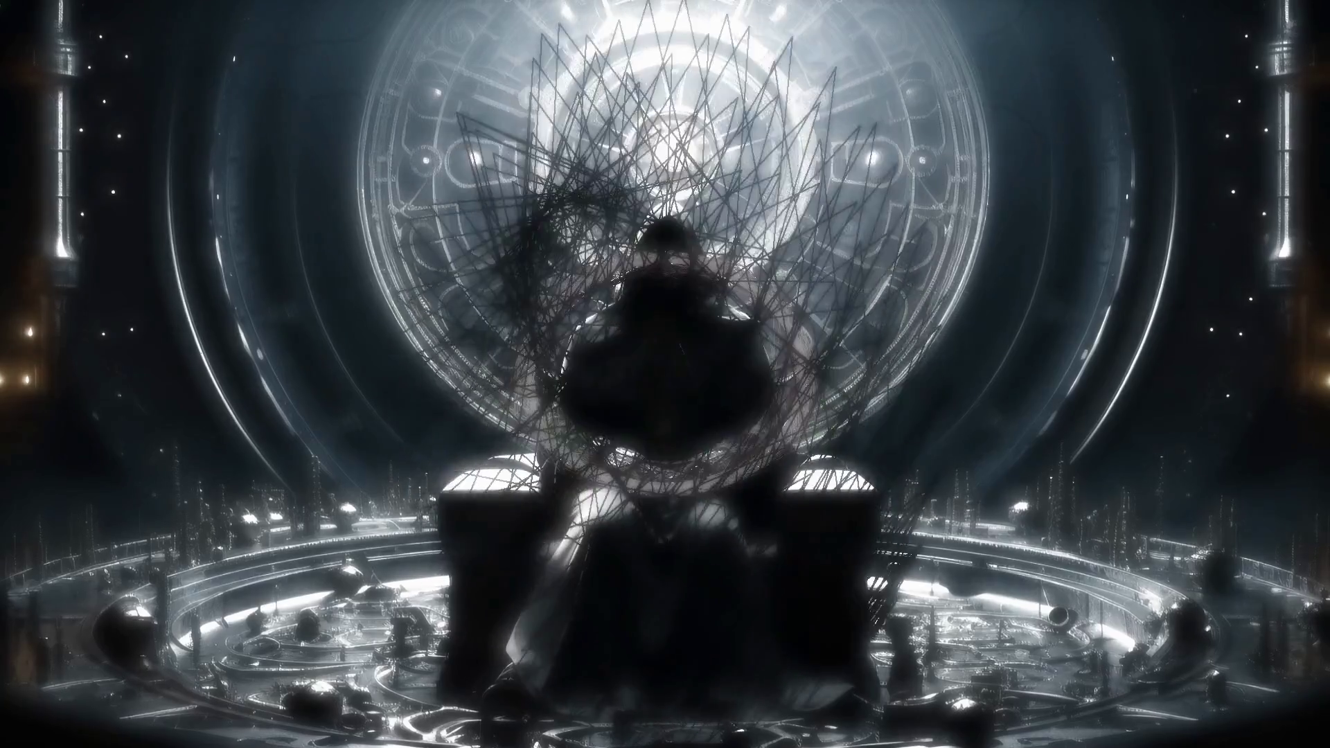 Powerful Hooded Figure On Throne In Stock Motion Graphics SBV-352329978 ...