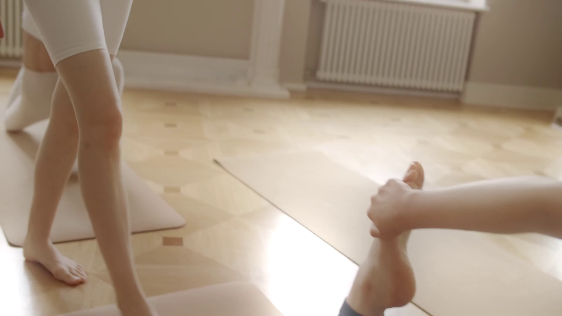 Stretching Instructor Gives Group Yoga Class Stock Footage SBV-348421014 - Storyblocks