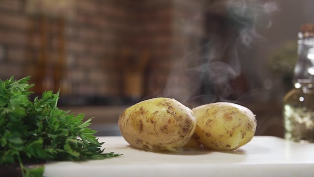 Eating Potatoes Stock Footage: Royalty-Free Video Clips - Storyblocks