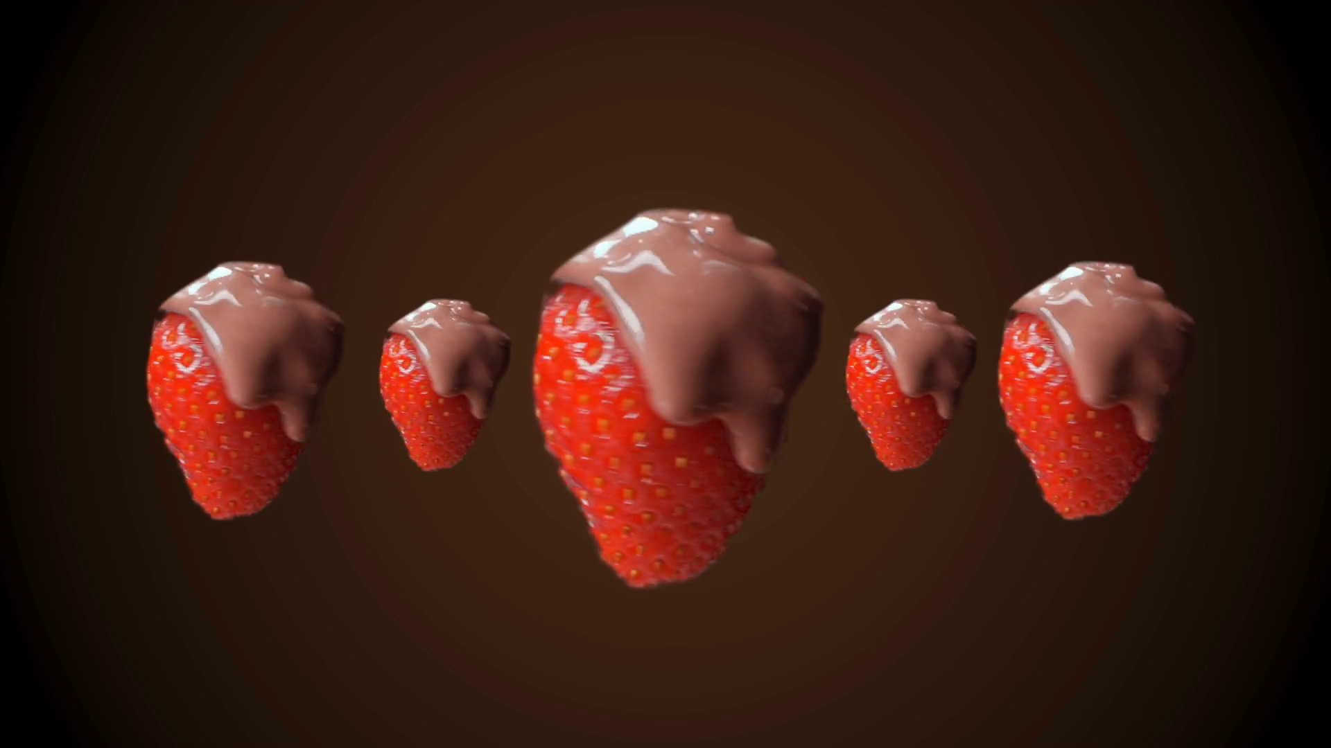 Isolated Strawberries On Brown Background Stock Footage SBV-337148873 ...
